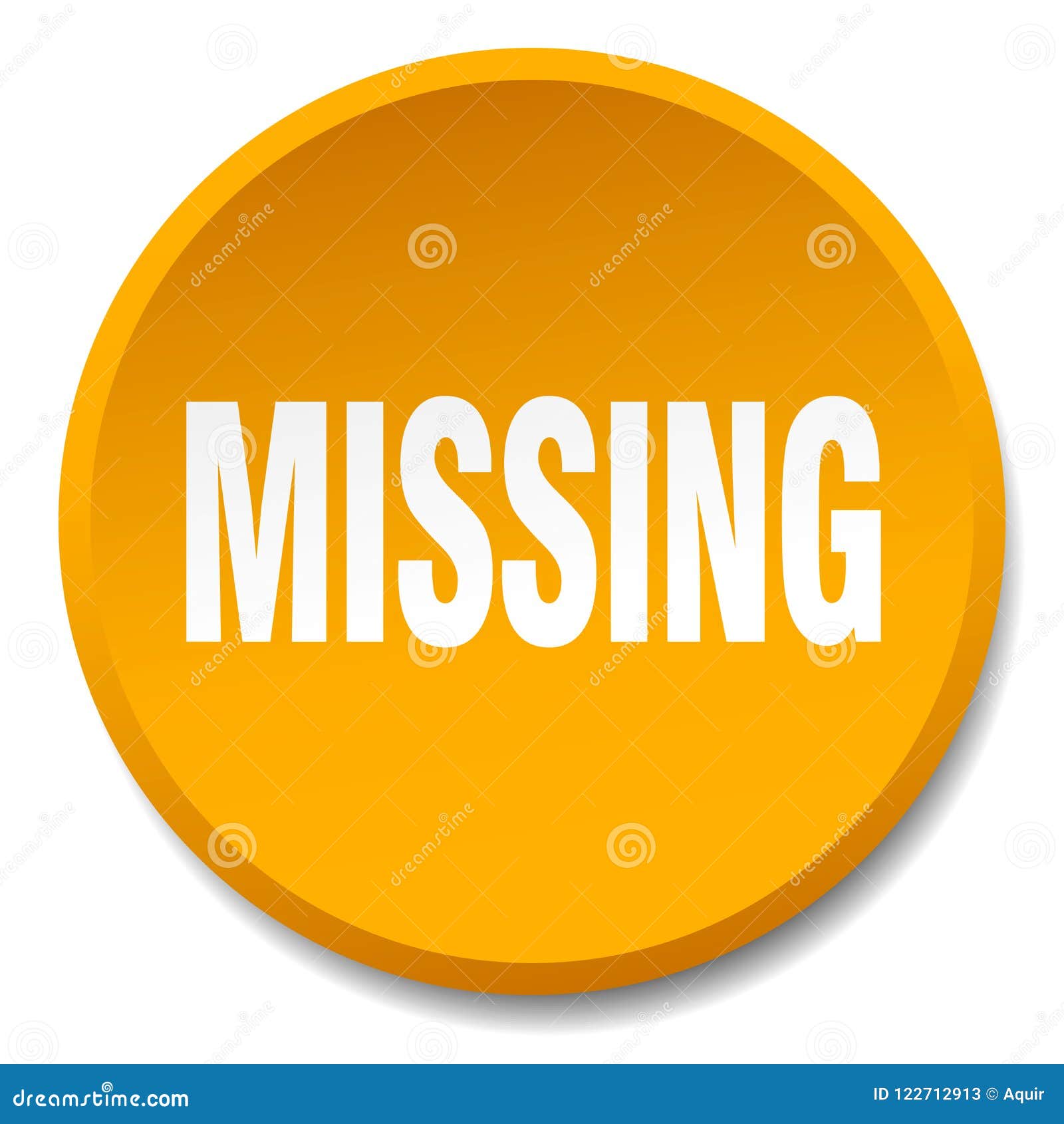 Missing button stock vector. Illustration of notice - 122712913