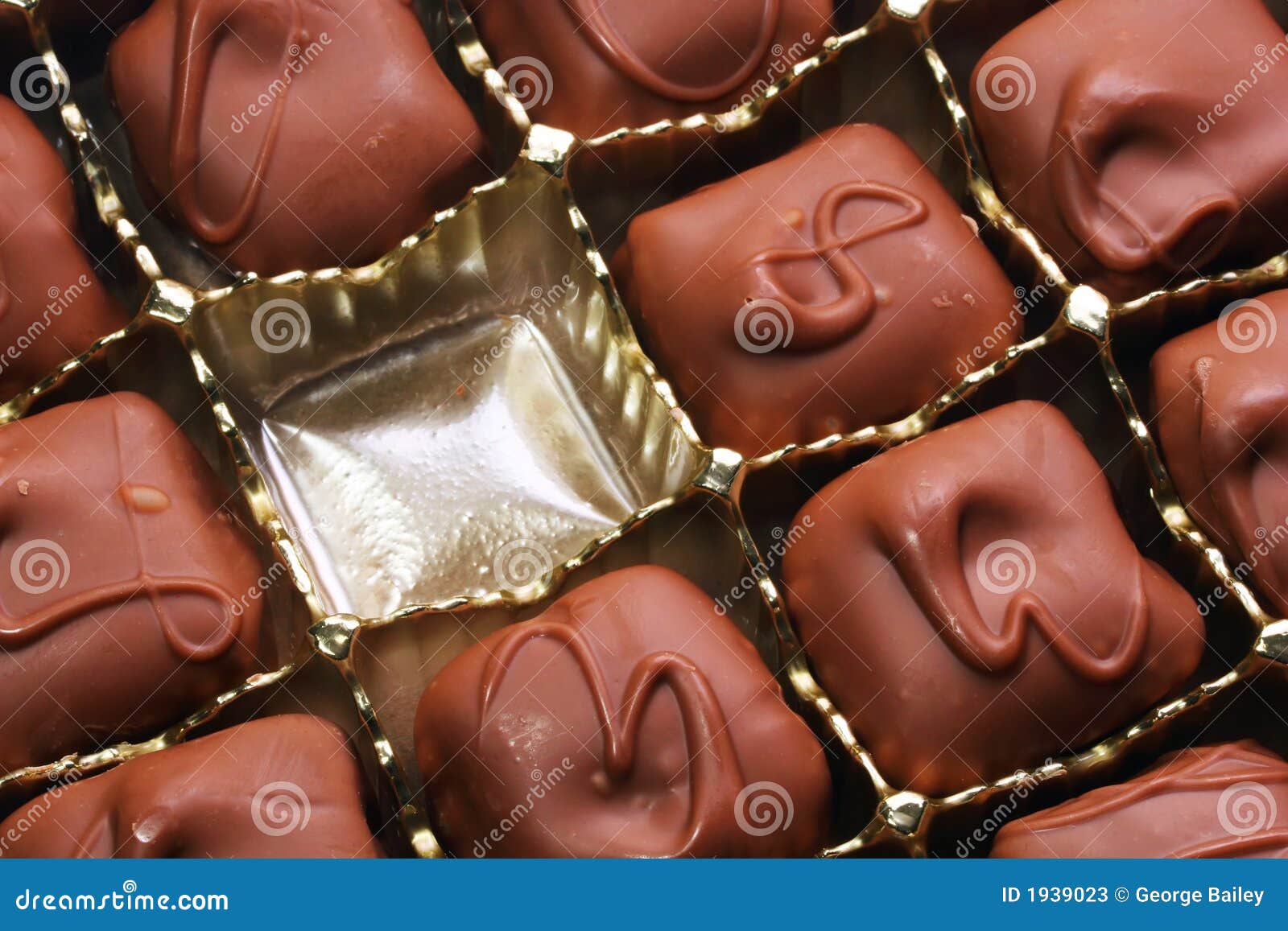 The missing chocolate. stock image. Image of fudge, tasty - 1939023