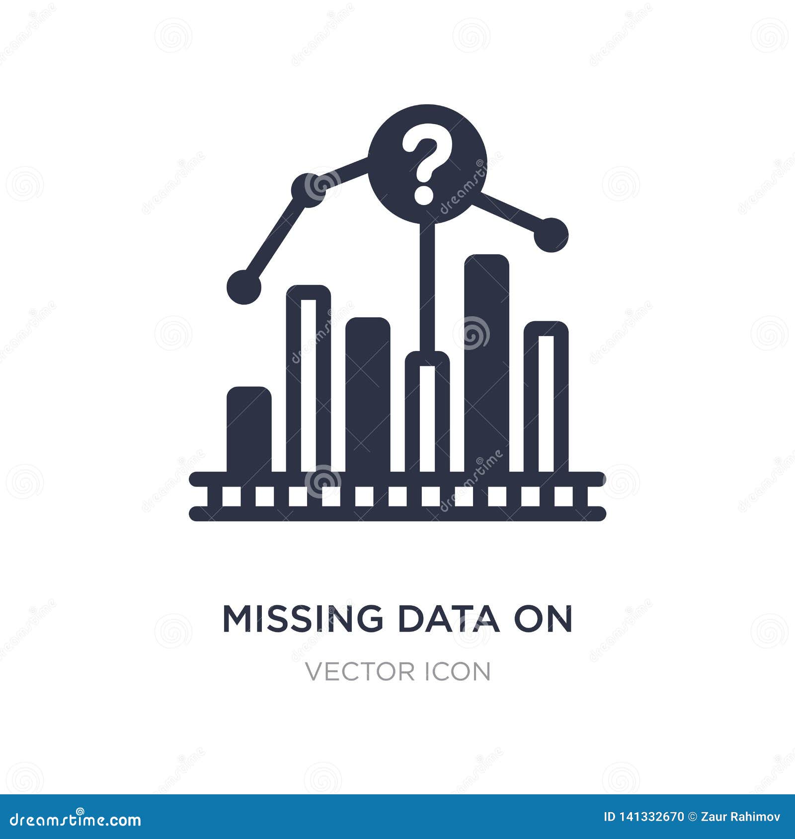 Missing Data On Analytics Line Graphic Icon Vector Sign And Symbol ... Missing Data On Analytics Line Graphic Icon Vector Sign And Symbol ...