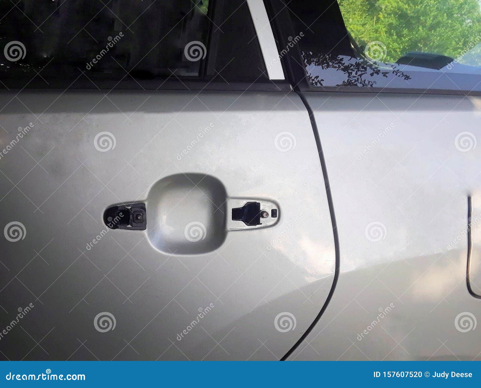 Missing Door Handle Silver Toyota Matrix Stock Photo - Image of matrix ...