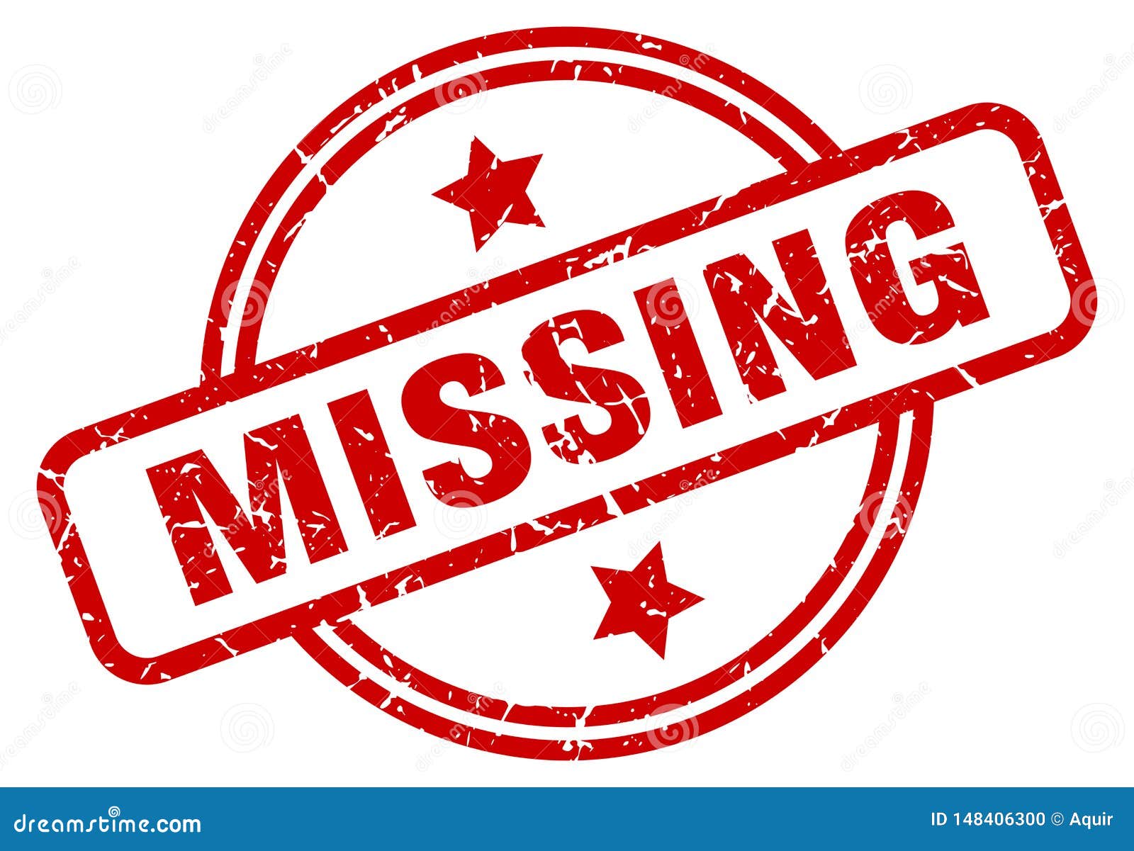 Missing stamp stock vector. Illustration of template - 148406300