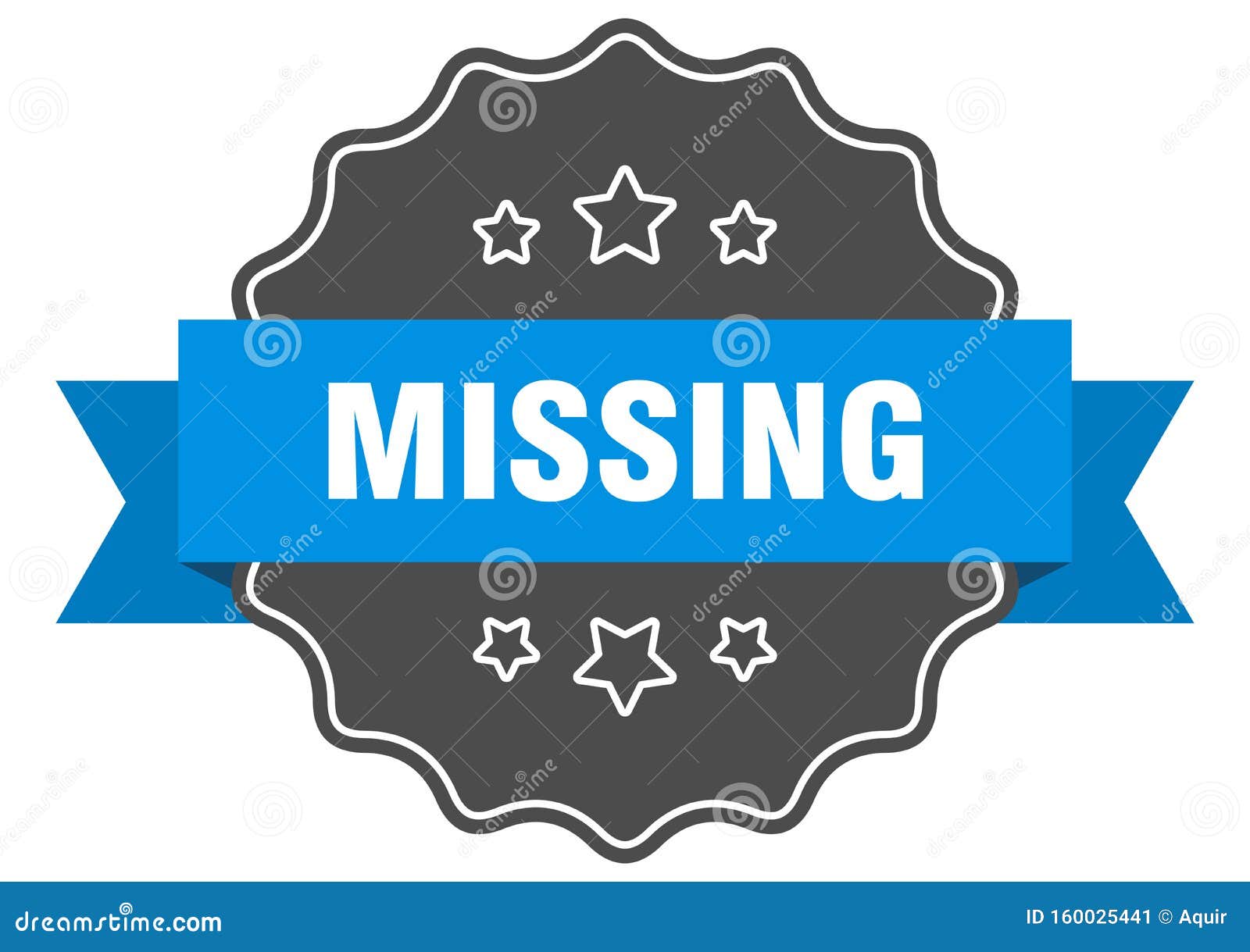 Missing label stock vector. Illustration of banner, sign - 160025441
