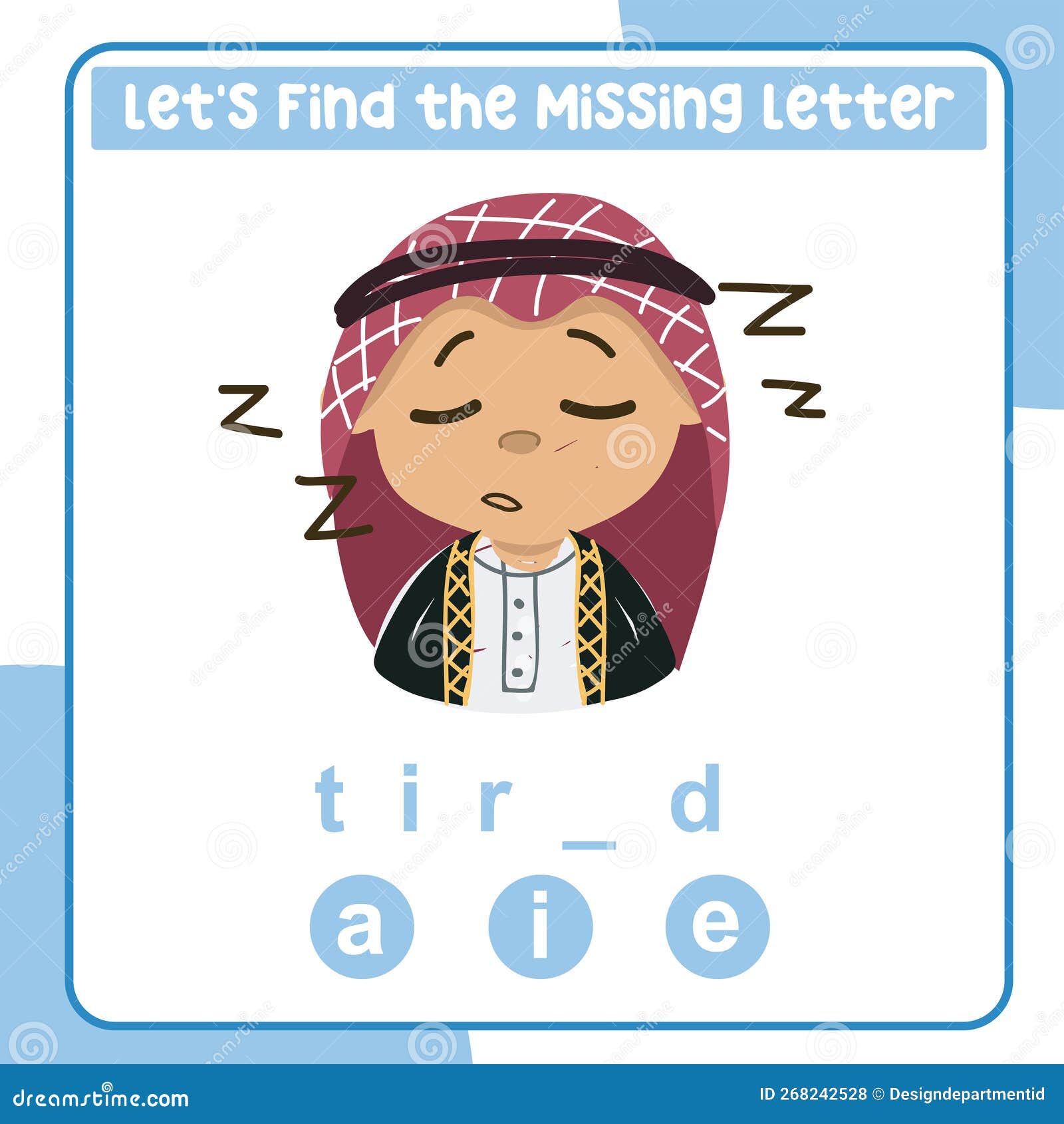 Complete the Missing Letter for Feeling Expression Tired in English ...