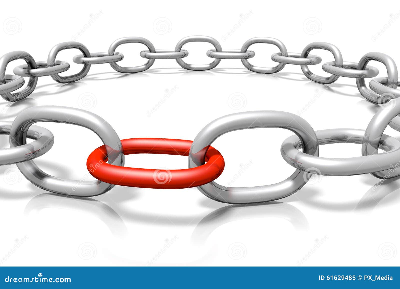 Missing link concept stock illustration. Illustration of metal - 61629485