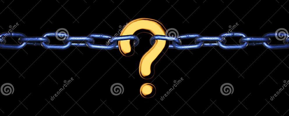 Missing Link - Gold on Black Stock Image - Image of decision, gold: 3517661