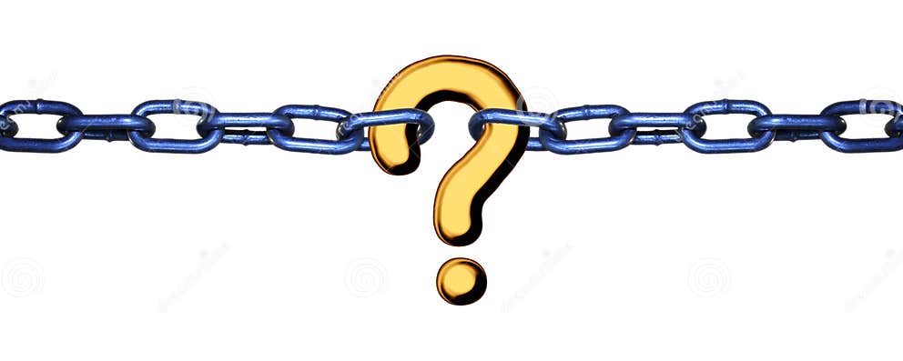 Missing Link - Gold on White Stock Illustration - Illustration of ...