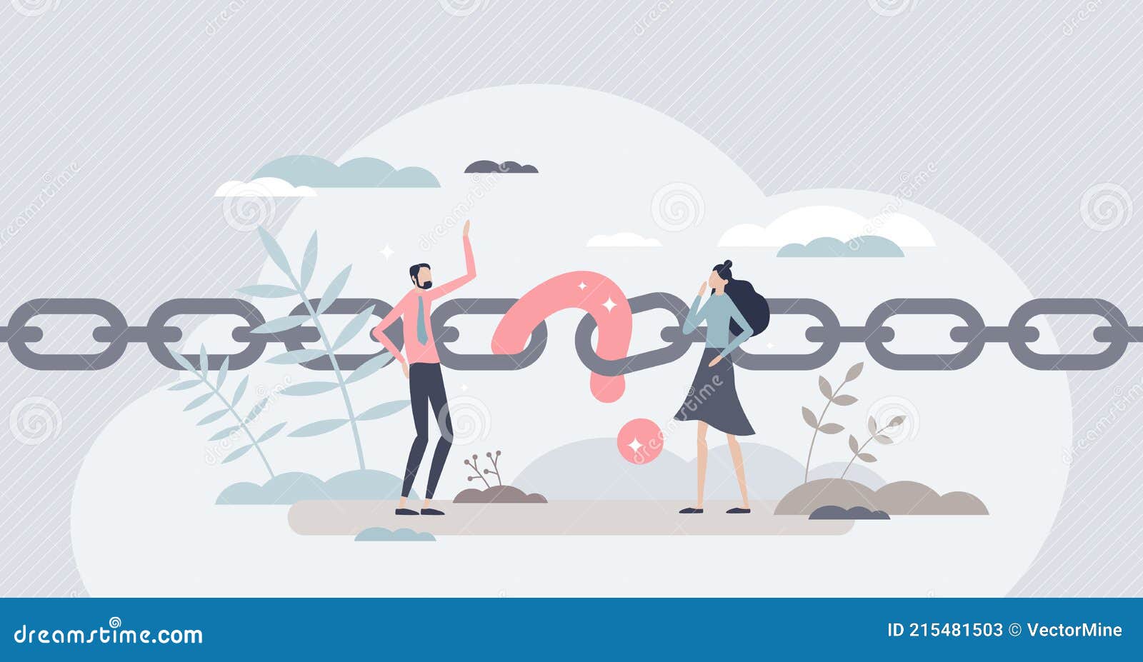 Missing Link Question Mark Stock Photography | CartoonDealer.com #263247074