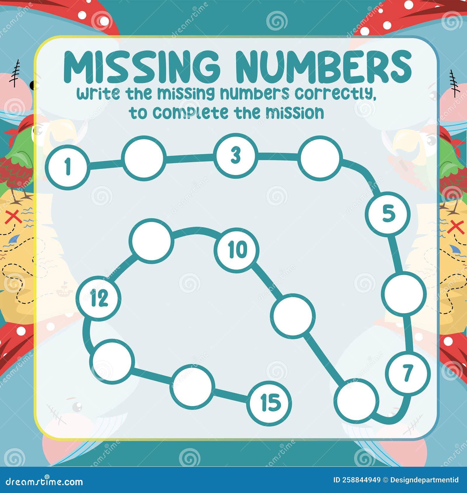 Math Worksheet For Kids Ready To Print File. Counting Exercise For ...