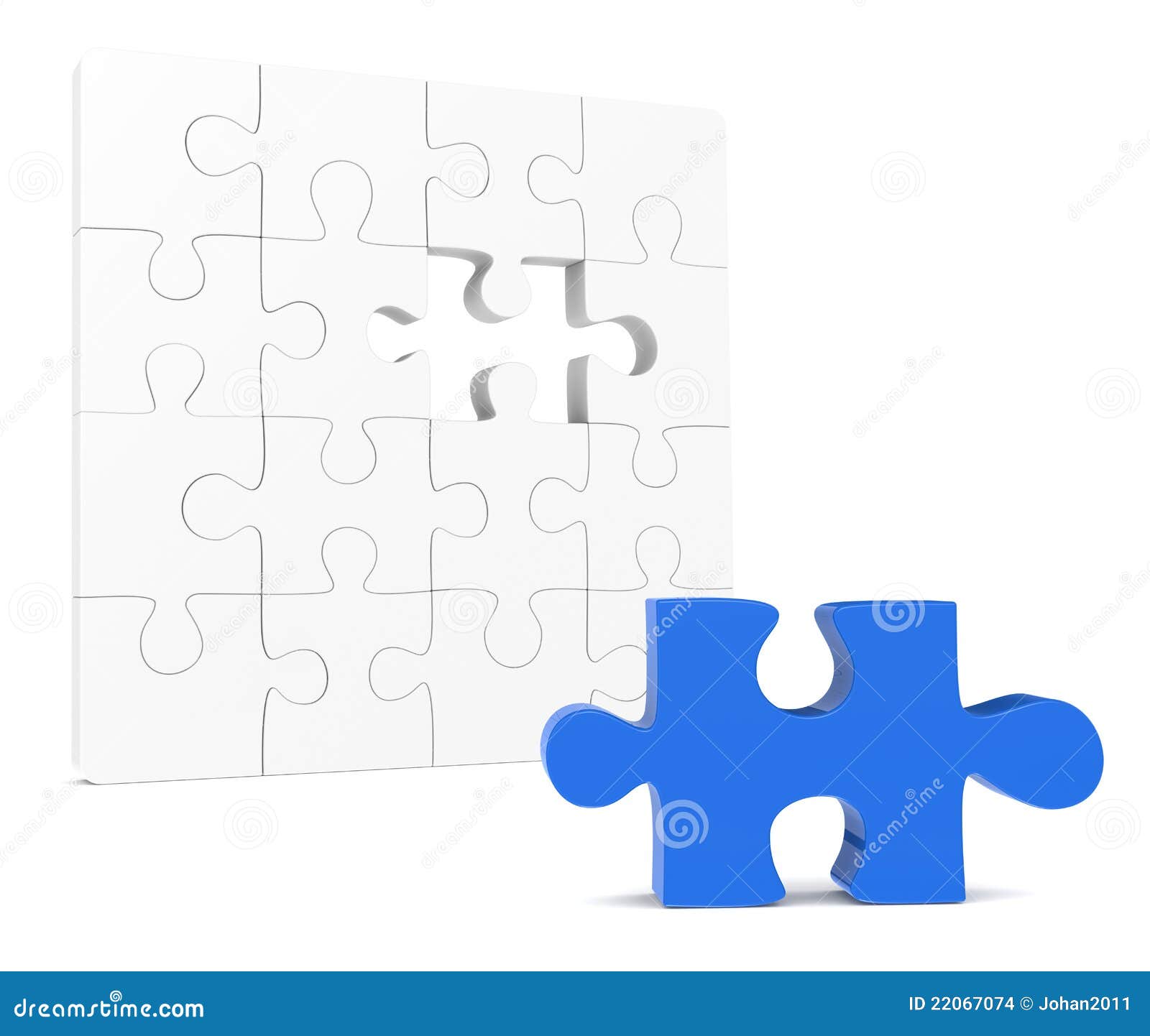 Missing Piece stock illustration. Illustration of jigsaw - 22067074