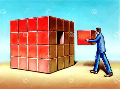 Missing piece stock image. Image of smart, support, build - 5429437