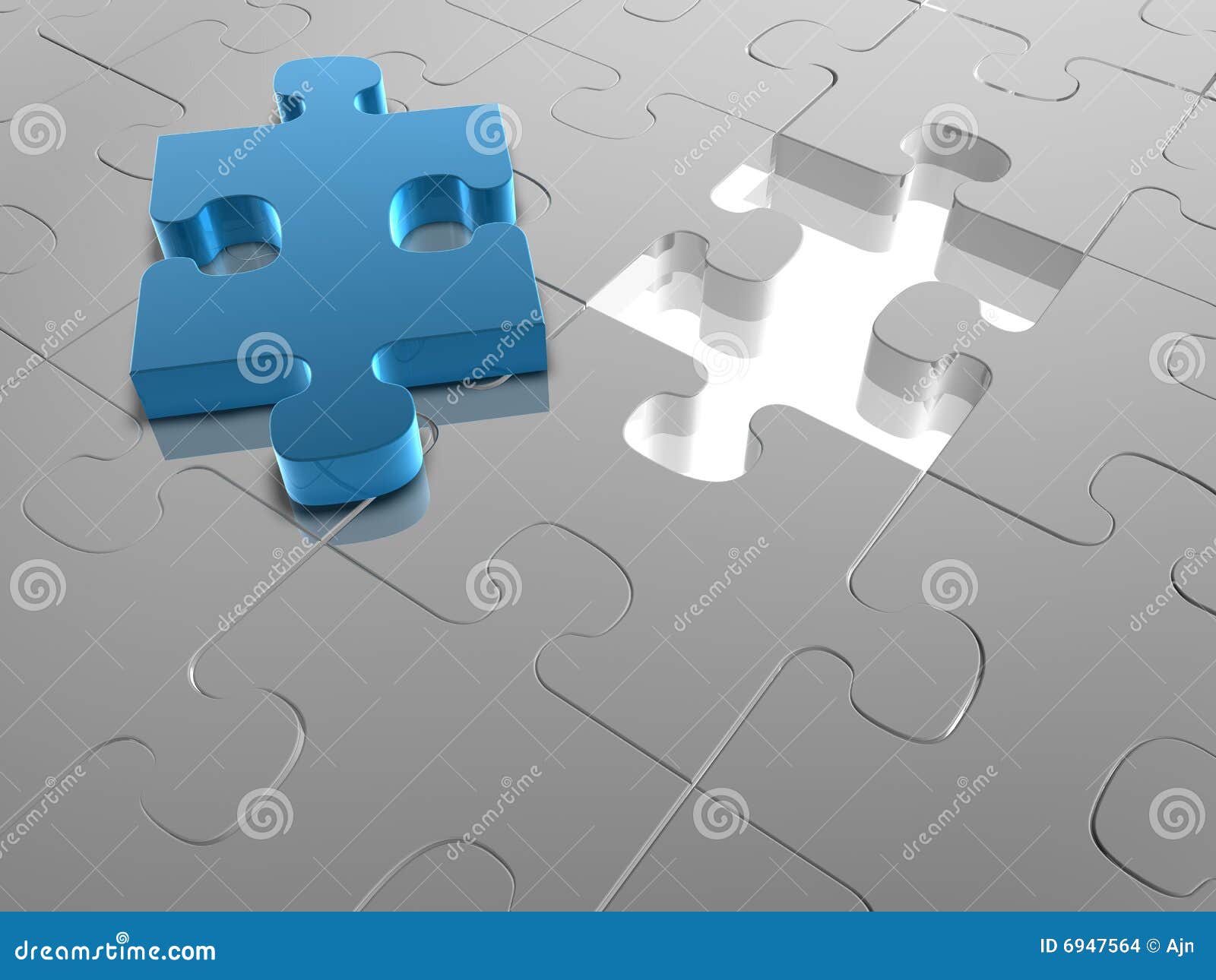 Missing Piece stock illustration. Illustration of intelligence - 6947564
