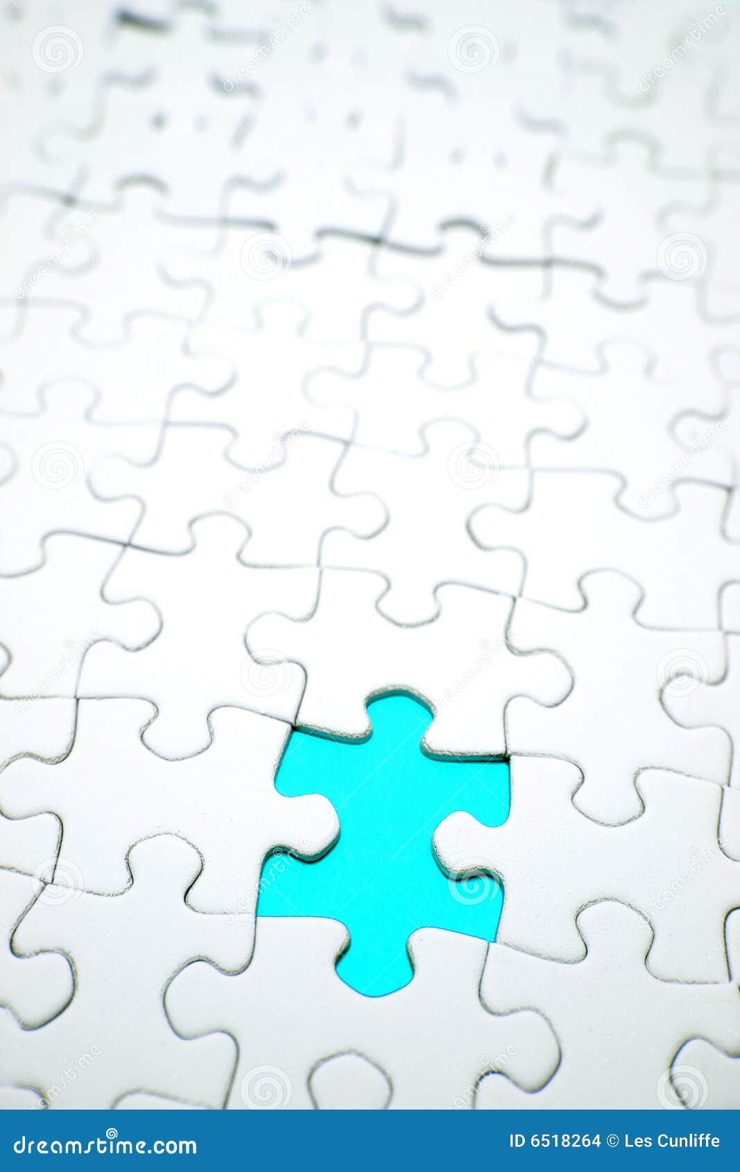 Missing puzzle piece stock photo. Image of game, teal - 6518264