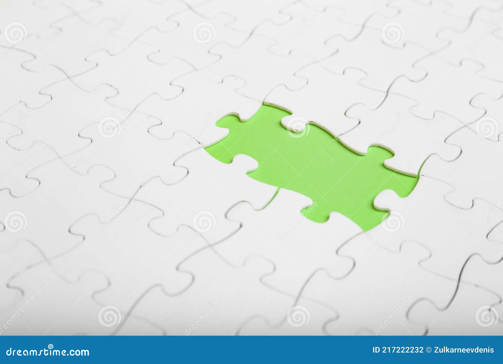 Missing Puzzle Pieces.Concept Image of Unfinished Task Stock Photo ...