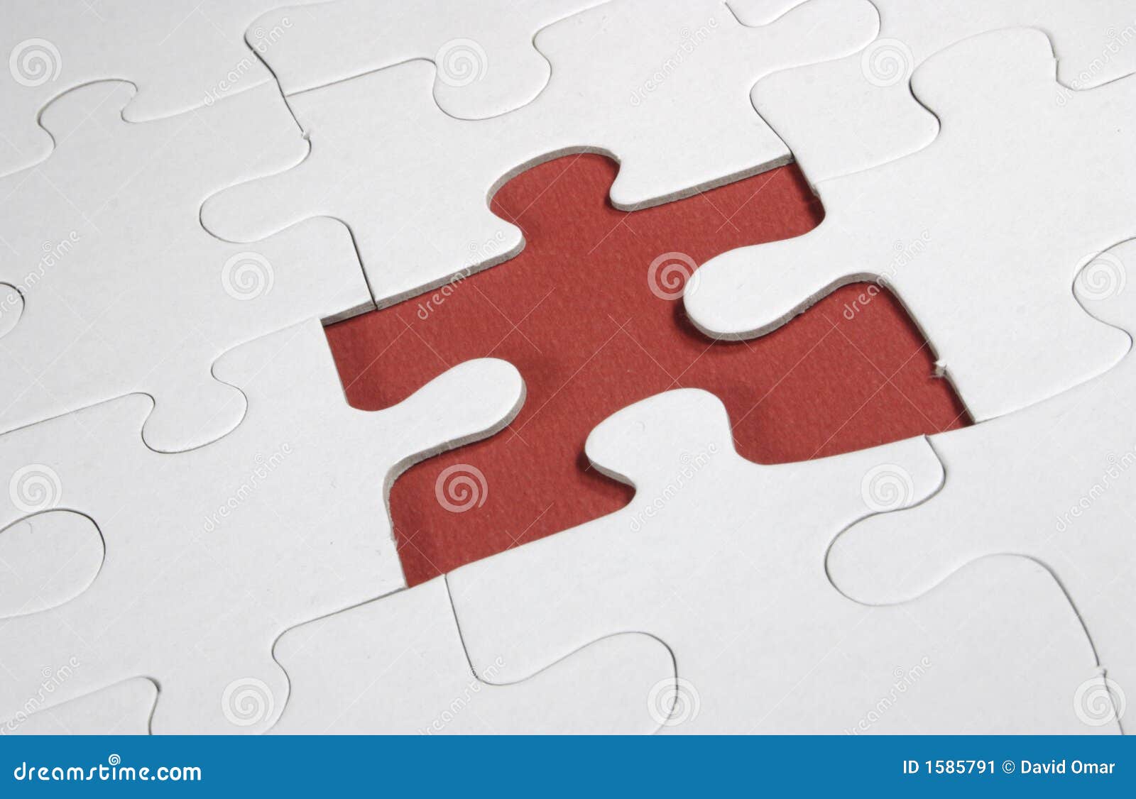 Missing Red Jigsaw Puzzle Piece Stock Image - Image of recruitment ...