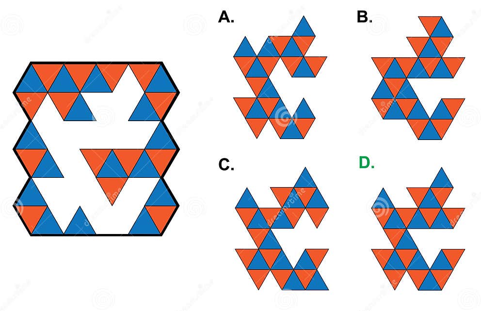 Missing Shape IQ Abstract Reasoning Test, Triangles Stock Vector ...