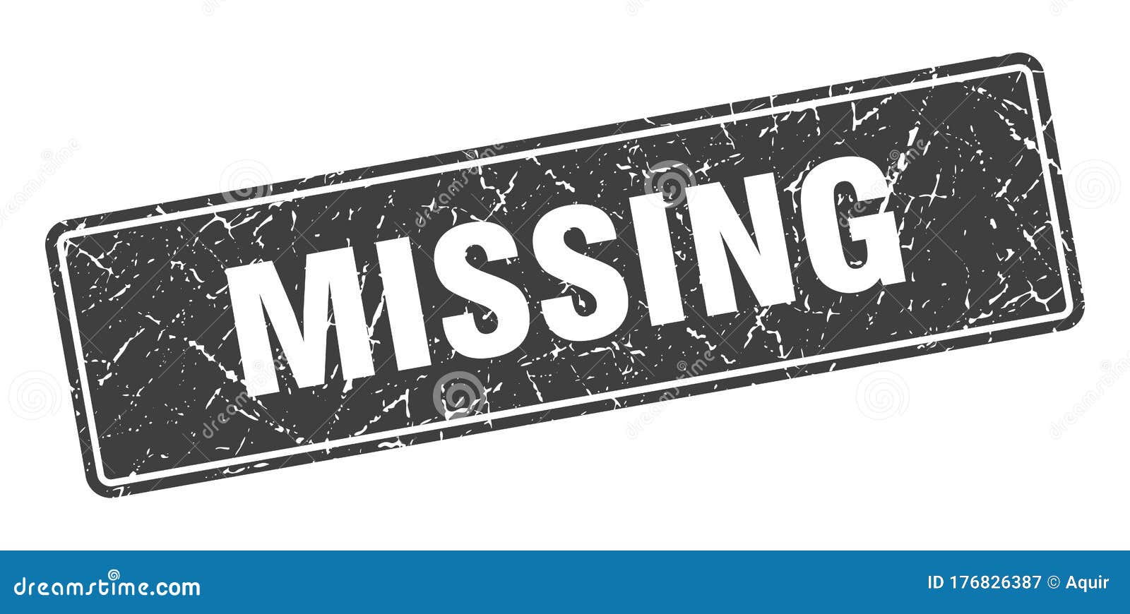 Missing Sign. Missing Grunge Stamp Stock Vector - Illustration of price ...