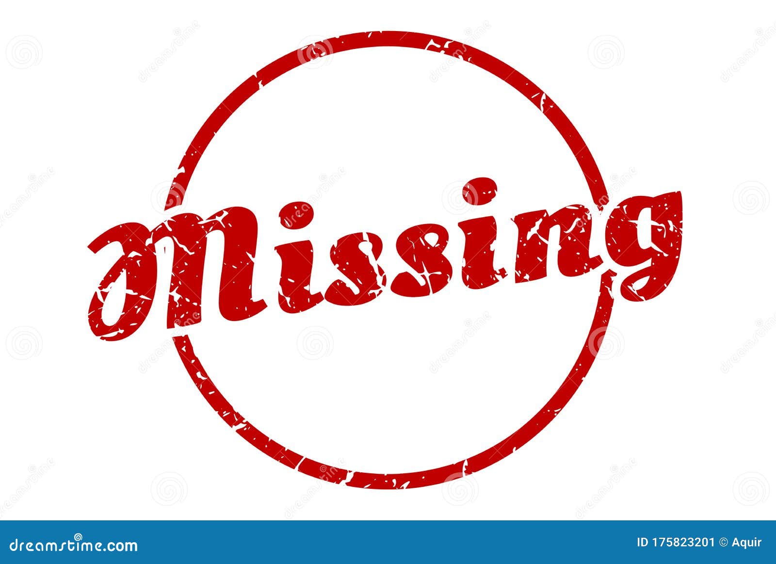 Missing Sign. Missing Round Vintage Stamp Stock Vector - Illustration ...