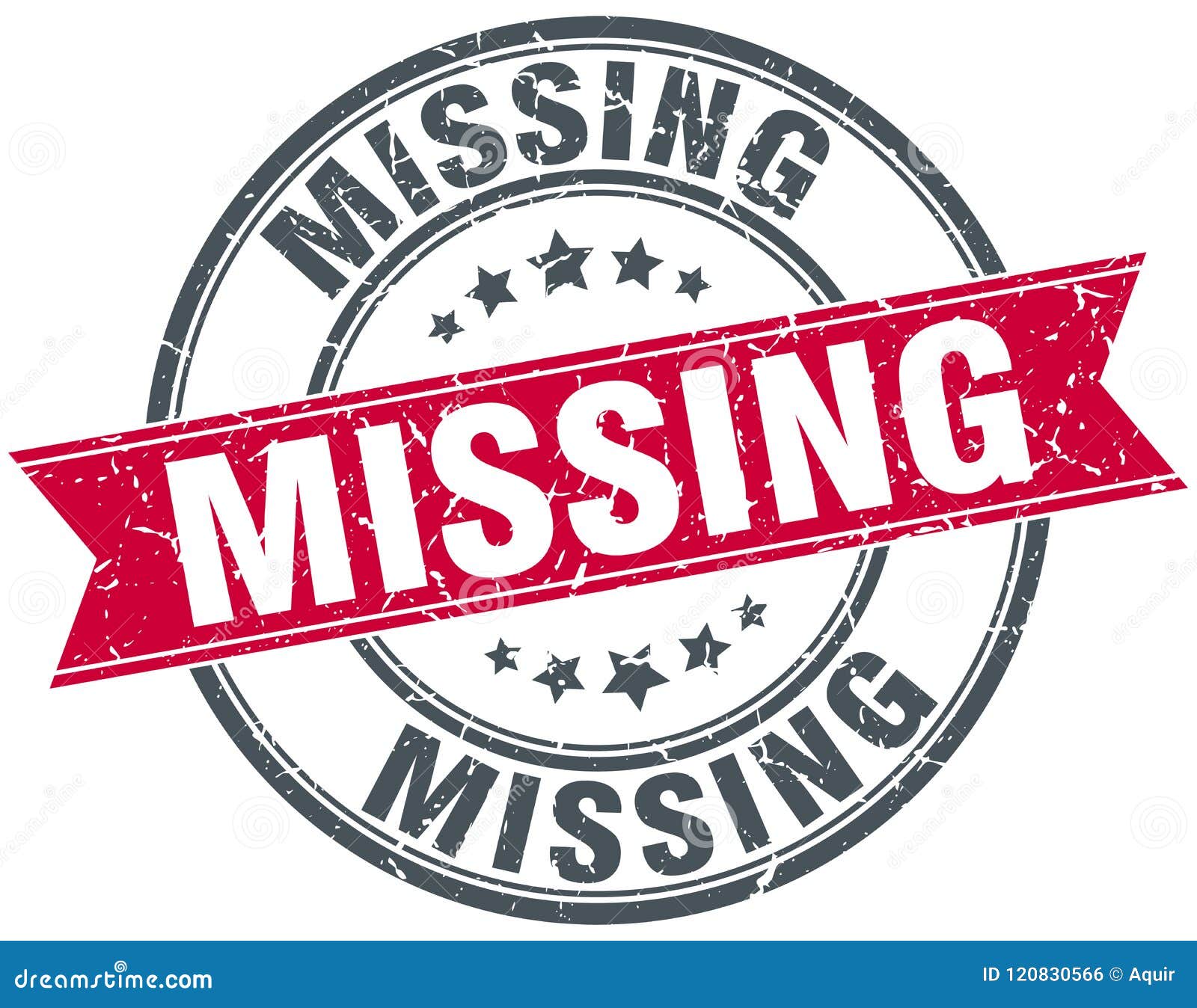 Missing stamp stock vector. Illustration of badge, stamp - 120830566