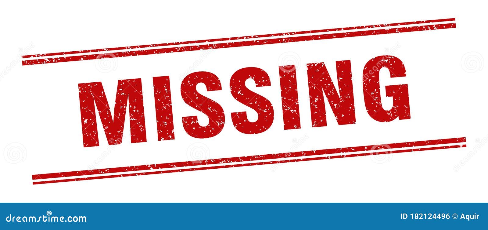 Missing Red Grunge Square Vintage Rubber Stamp Stock Illustrations – 23 ...