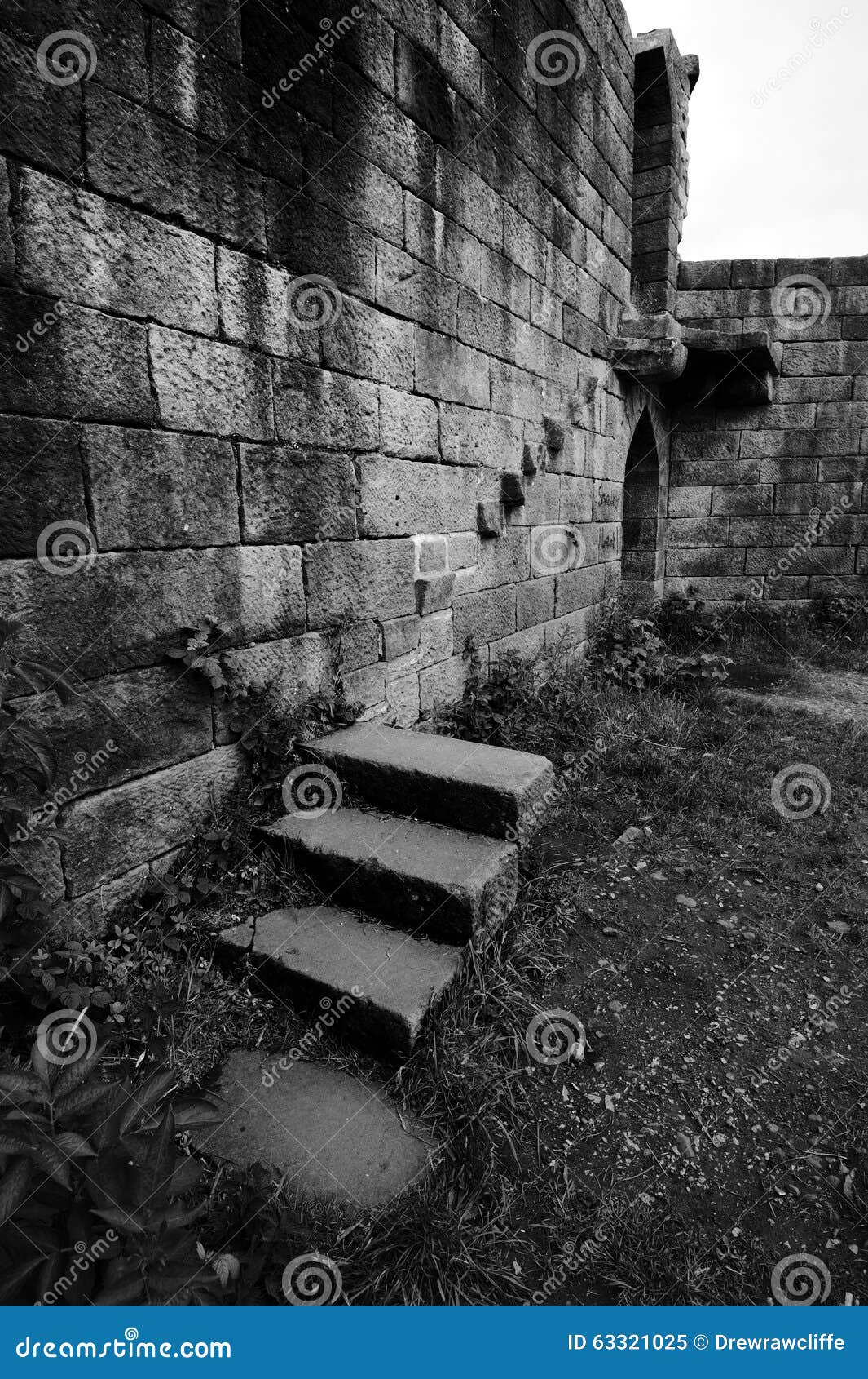 Missing steps on the wall stock image. Image of hillside - 63321025