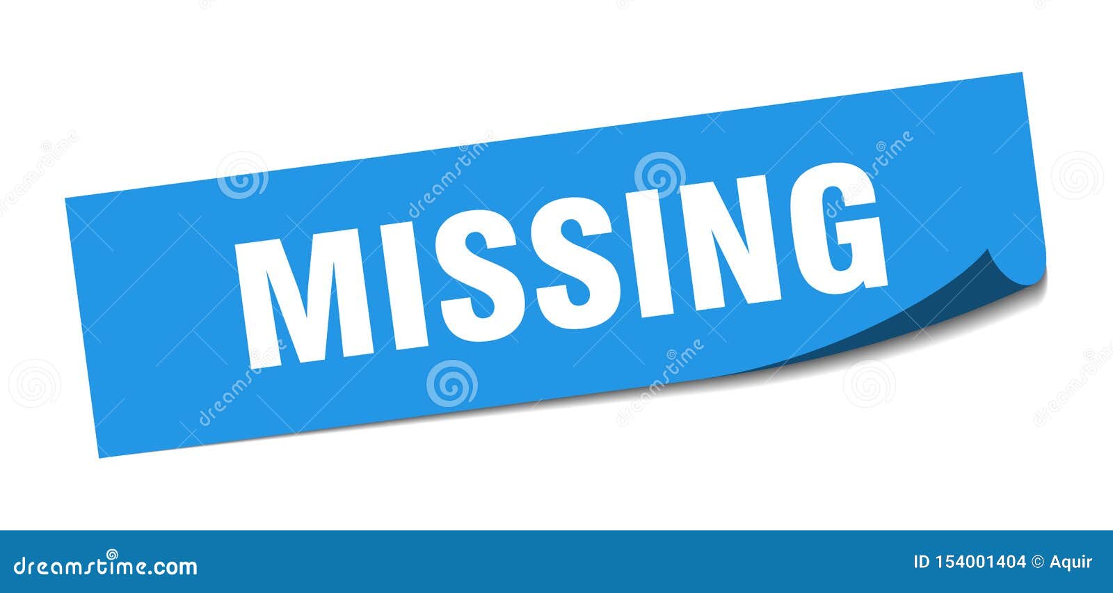 Missing sticker. stock vector. Illustration of square - 154001404