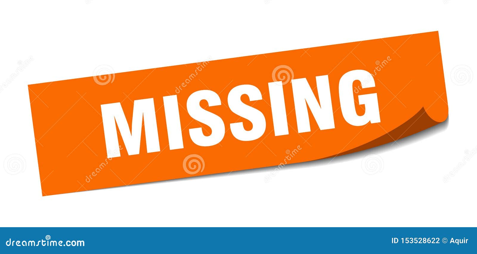 Missing sticker. stock vector. Illustration of peeler - 153528622