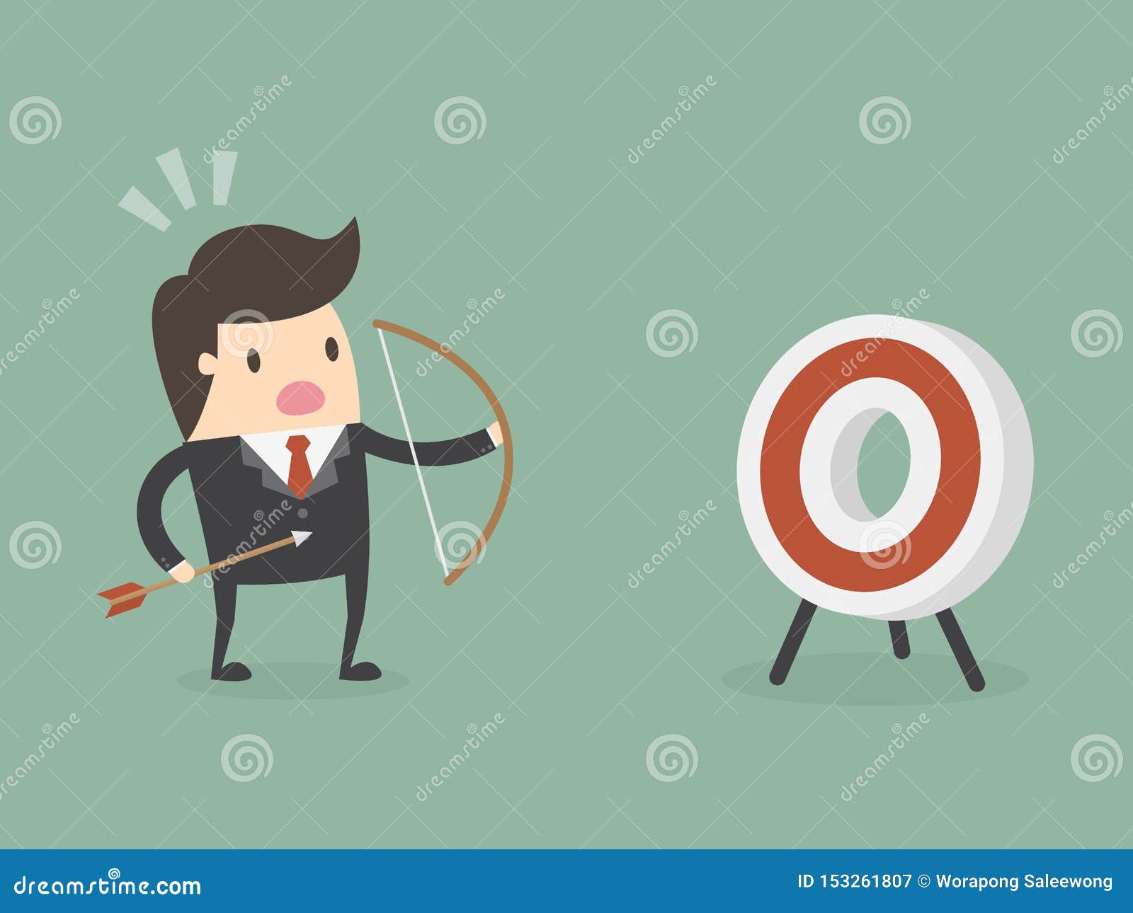 The Missing Target Business Concept Illustration Stock Vector ...