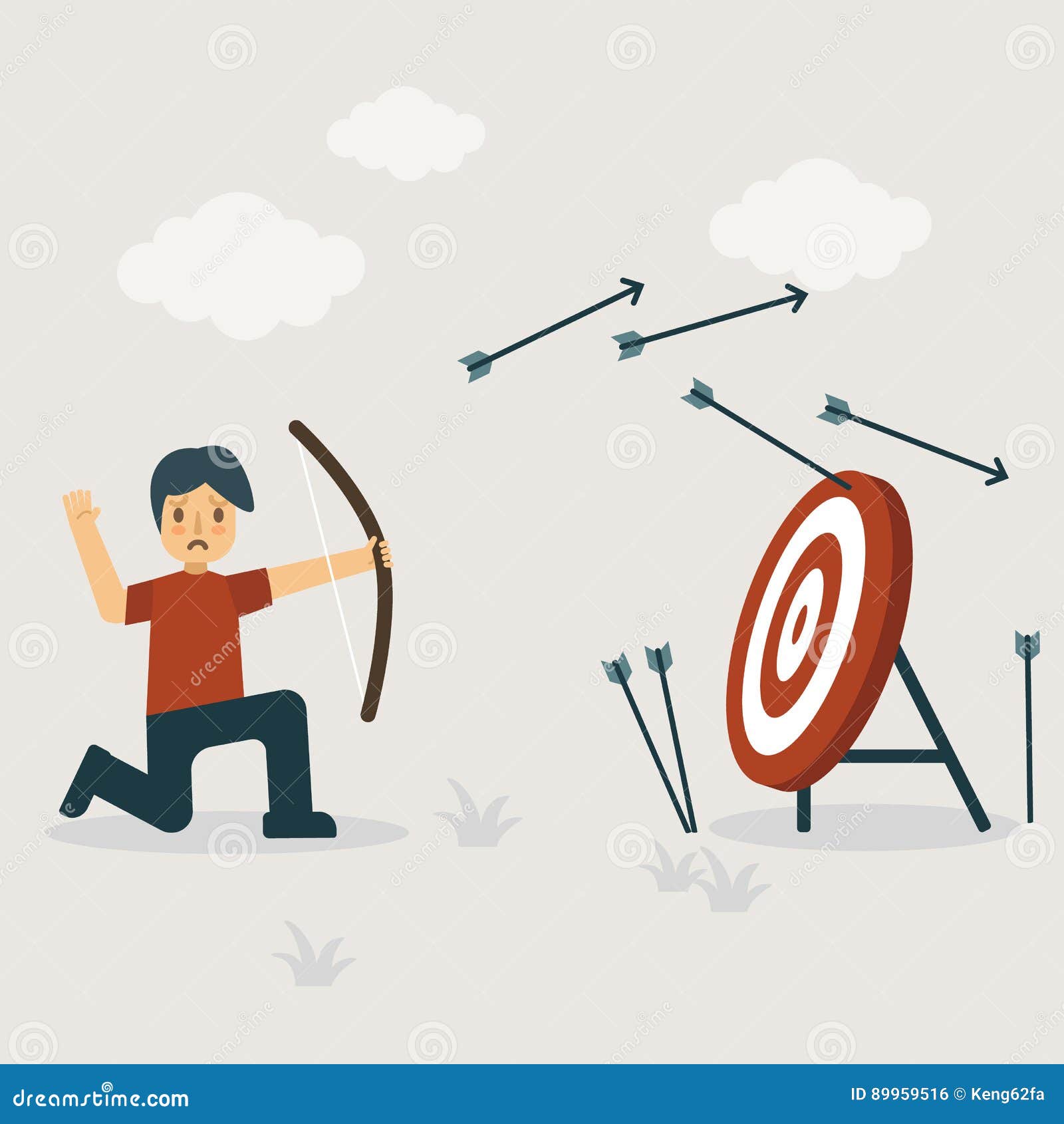 Missing Target. stock vector. Illustration of background - 89959516