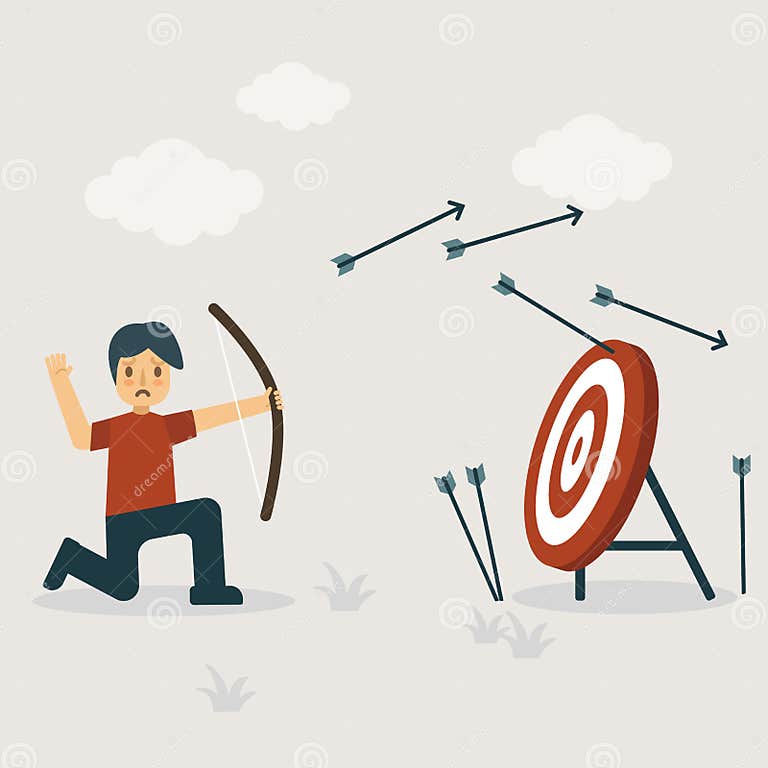 Missing Target. stock vector. Illustration of background - 89959516