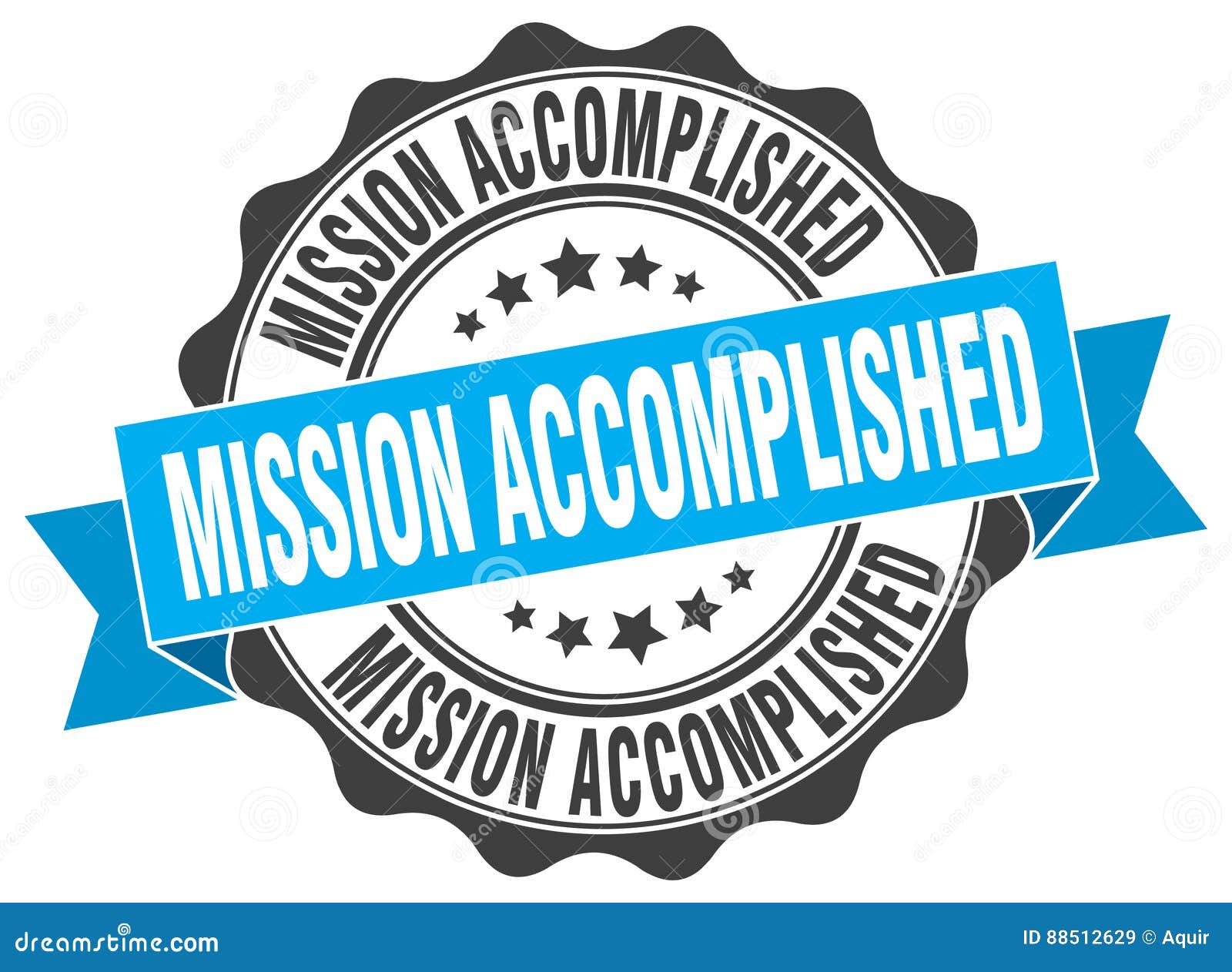 Mission accomplished stamp stock vector. Illustration of sticker - 88512629