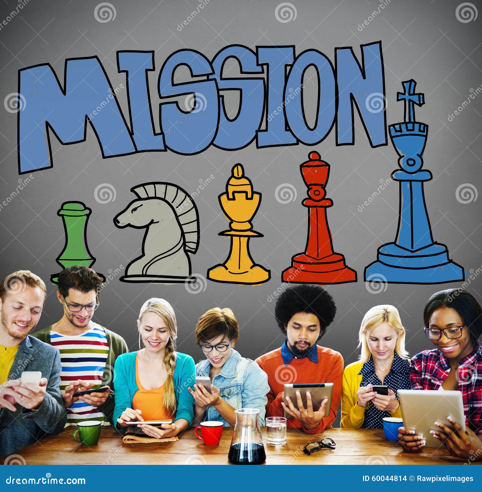 Mission Aim Aspirations Solution Strategy Concept Stock Photo - Image ...