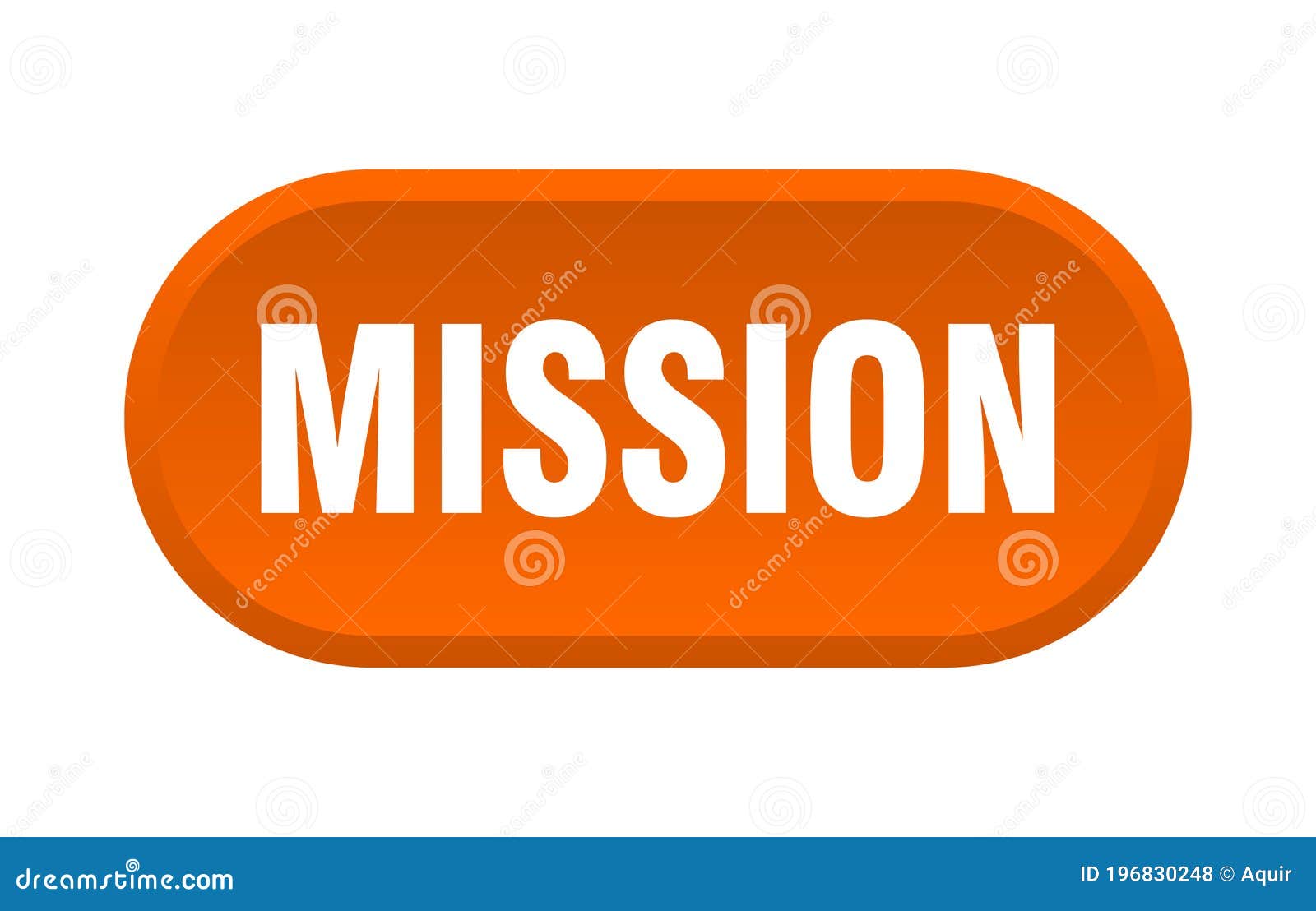 Mission Button. Rounded Sign on White Background Stock Vector ...