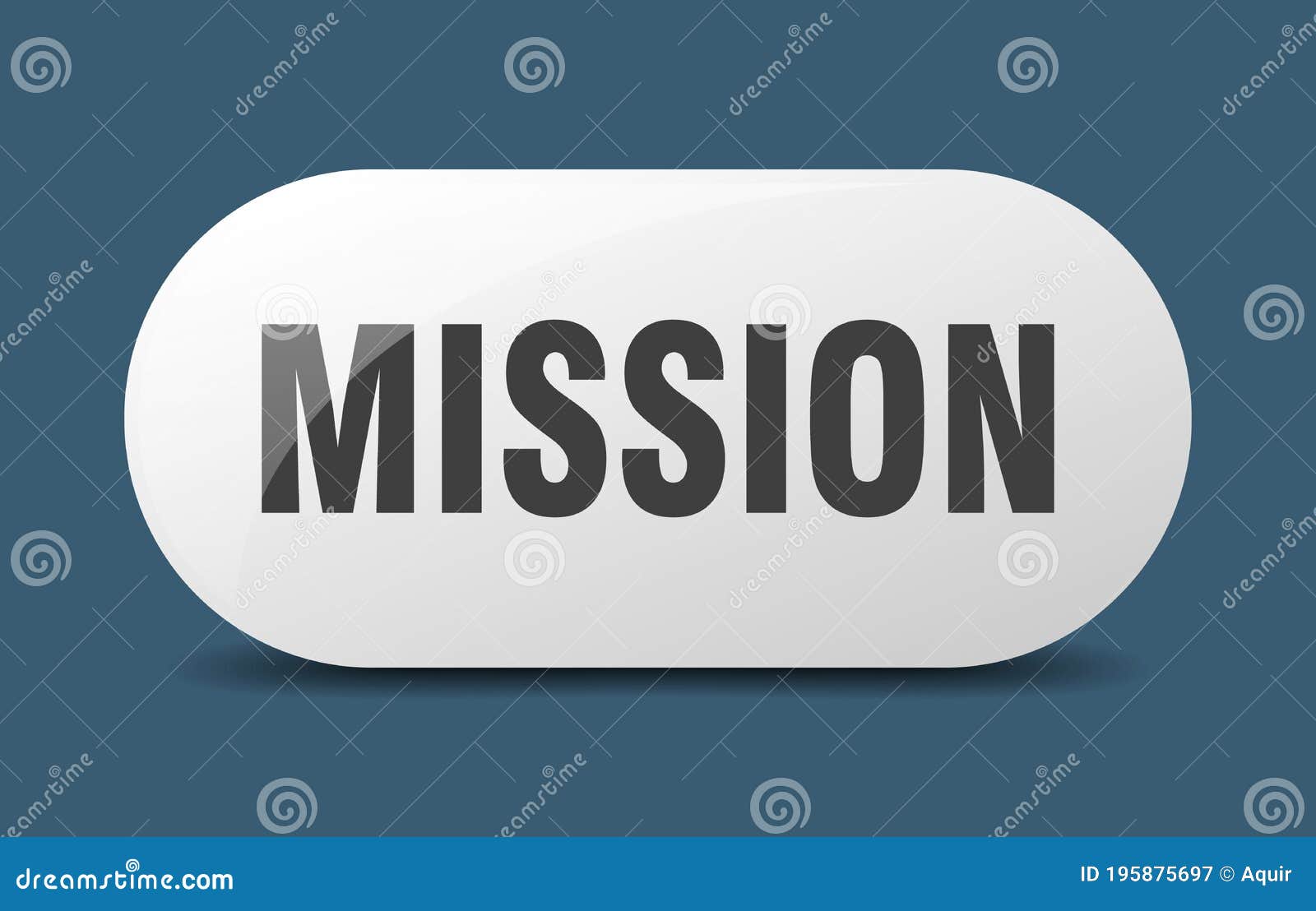 Mission Button. Sticker. Banner. Rounded Glass Sign Stock Vector ...