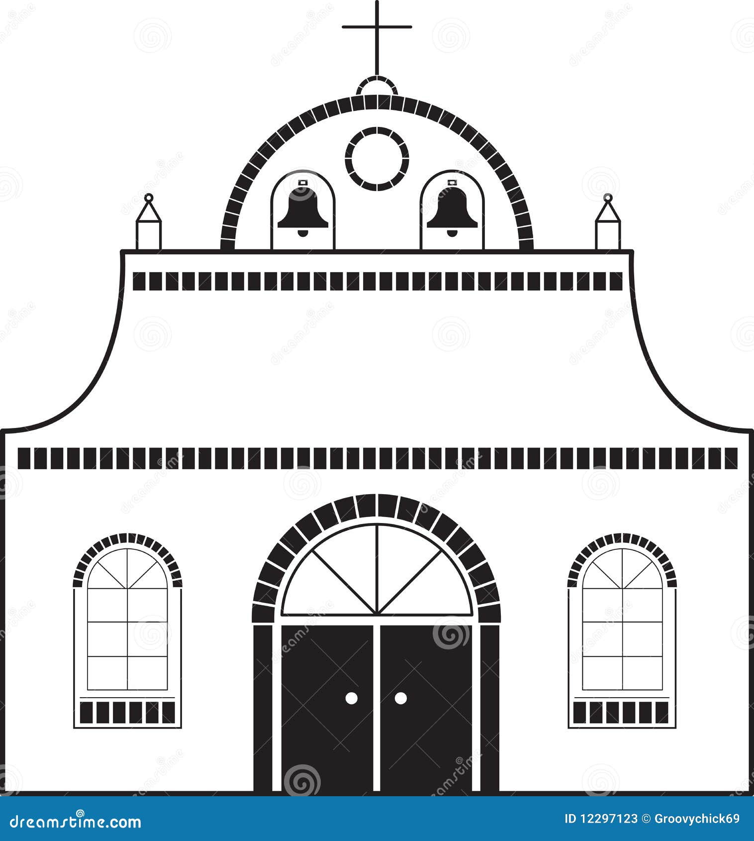 Mission Church stock vector. Illustration of bible, building - 12297123