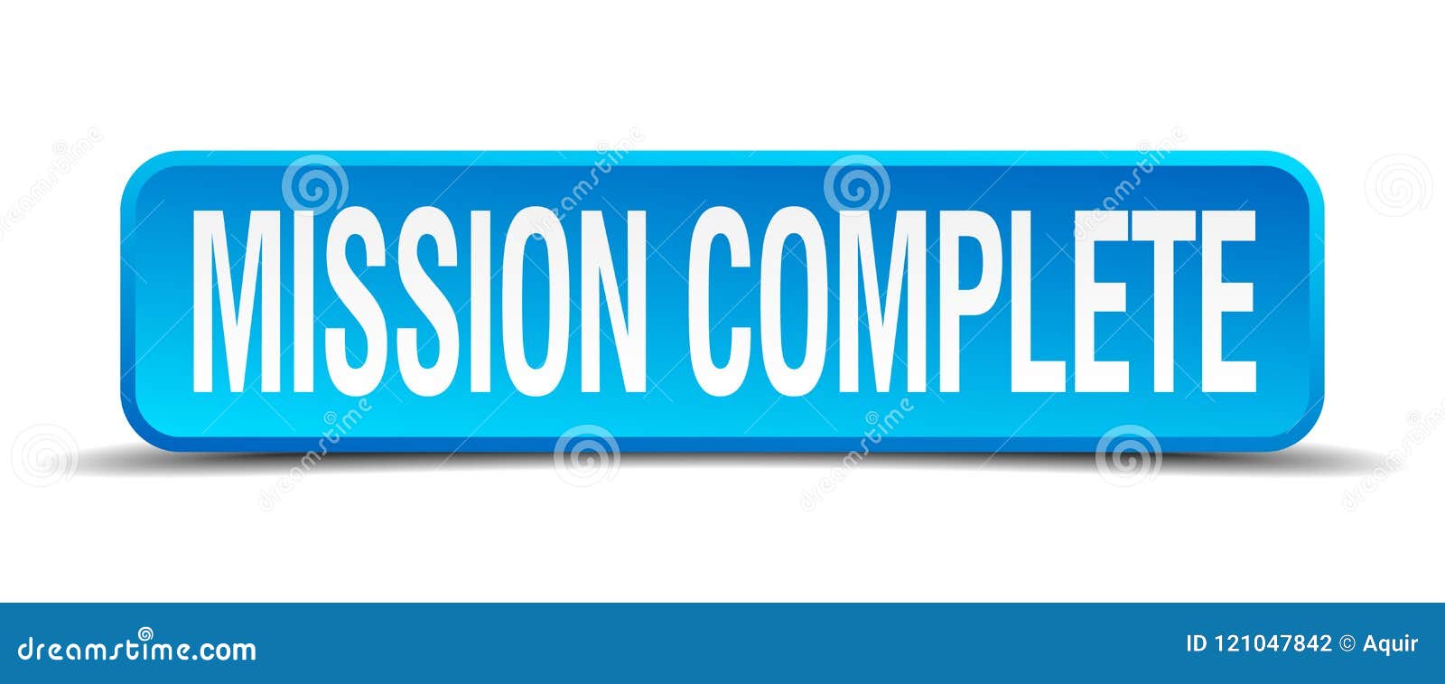 Mission complete button stock vector. Illustration of template - 121047842