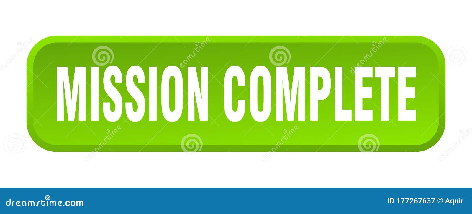 Mission Complete Button. Mission Complete Square 3d Push Button Stock ...
