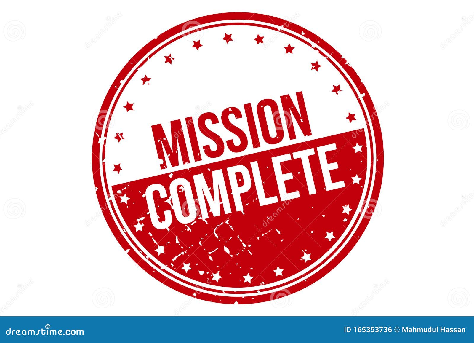 Mission Complete Rubber Stamp. Red Mission Complete Rubber Grunge Stamp ...