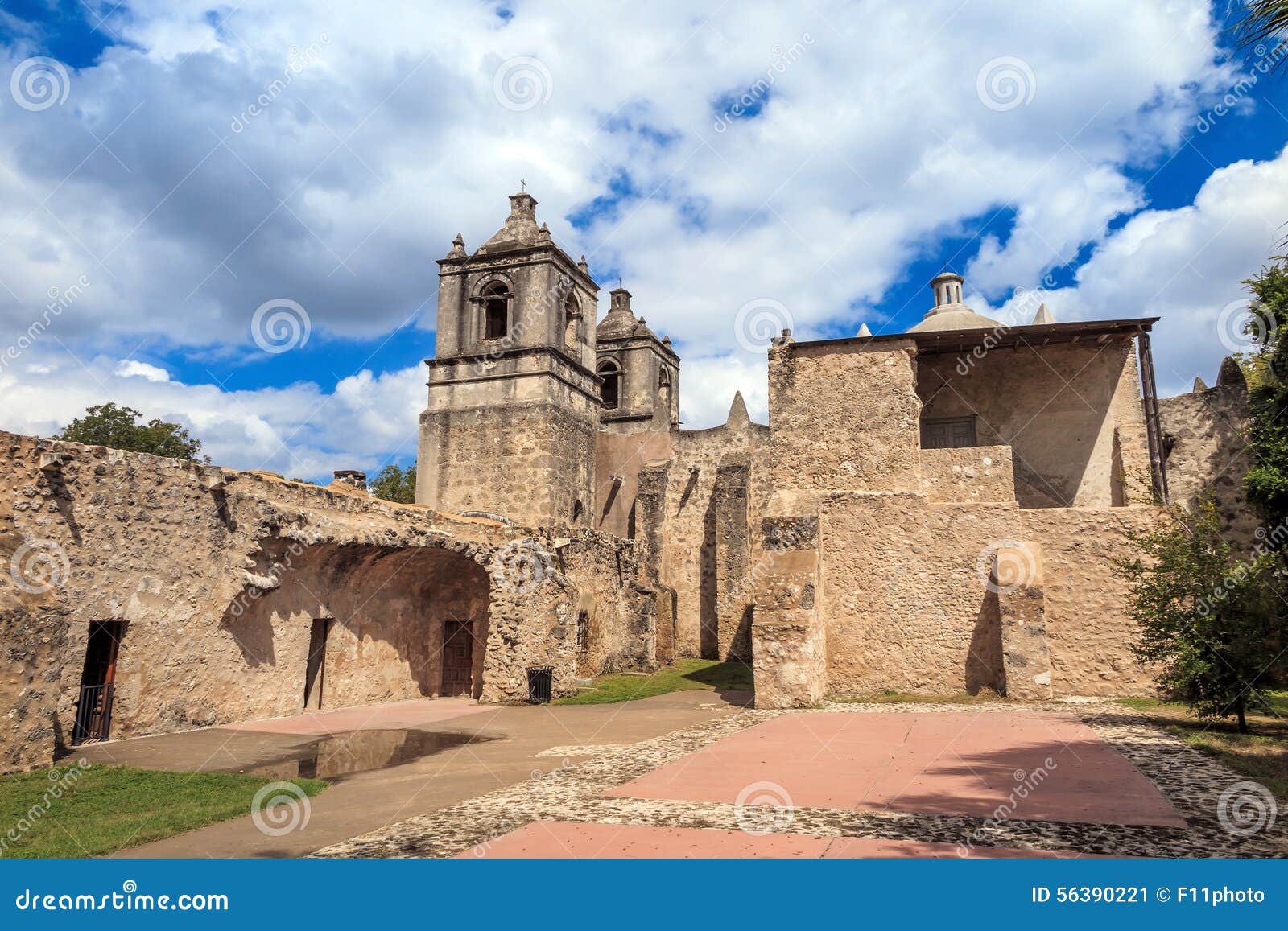 Mission Concepcion, San Antonio, Texas Stock Image - Image of antique ...