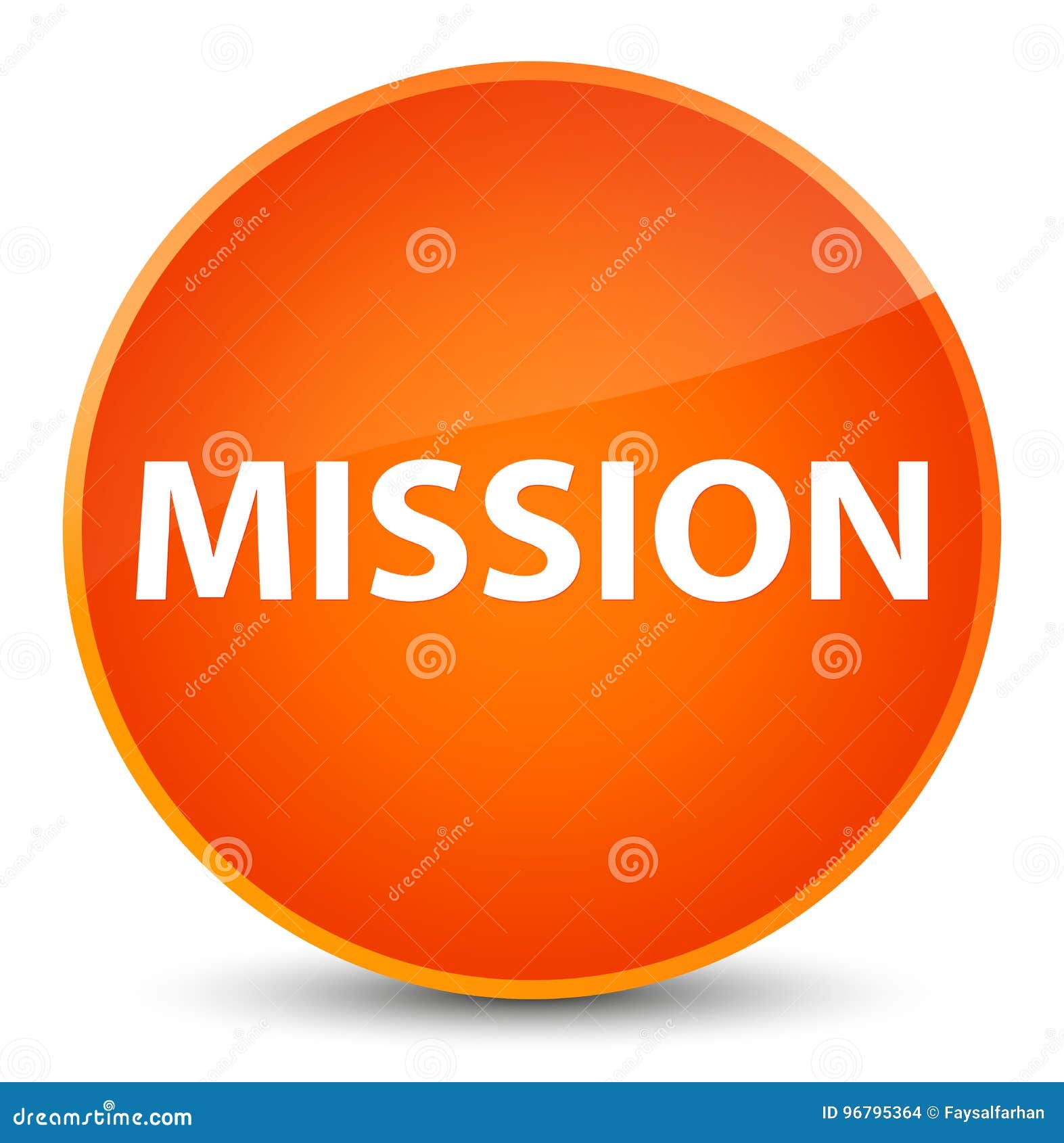 Mission Elegant Orange Round Button Stock Illustration - Illustration ...