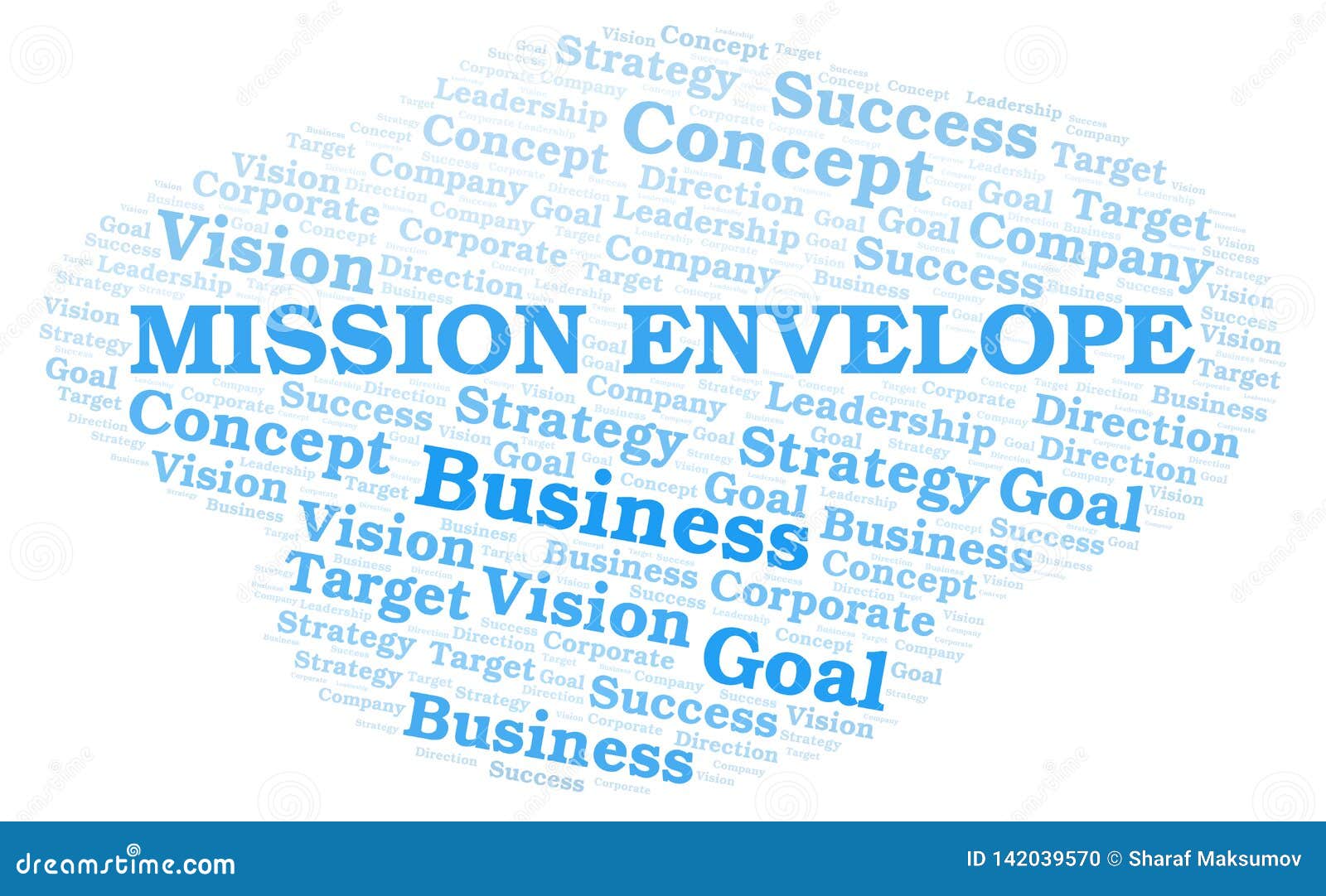 Mission Envelope Word Cloud Stock Illustration - Illustration of ...