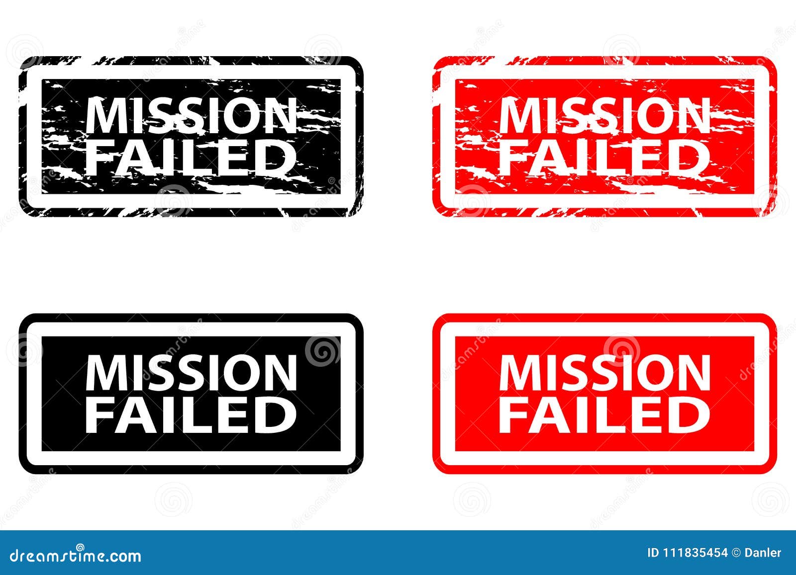 Mission Failed Rubber Stamp Vector Illustration | CartoonDealer.com ...