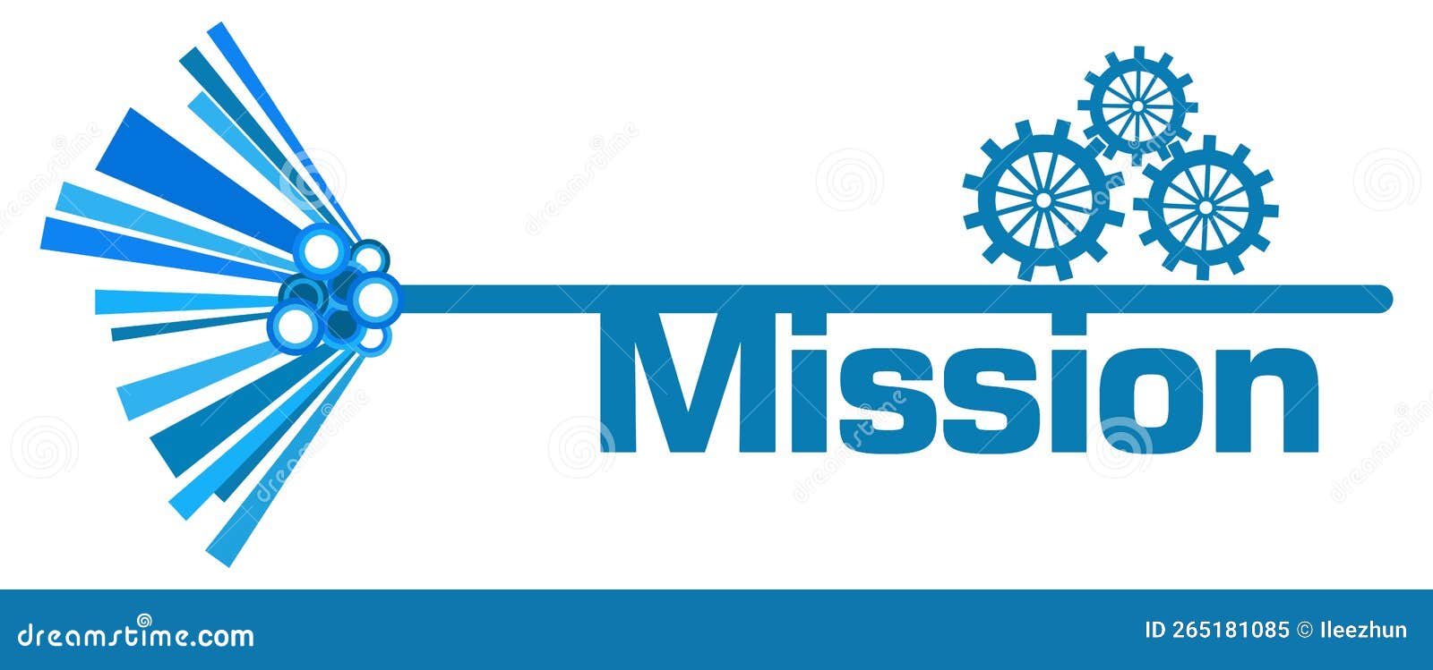 Mission Gears Blue Graphical Element Stock Illustration - Illustration ...