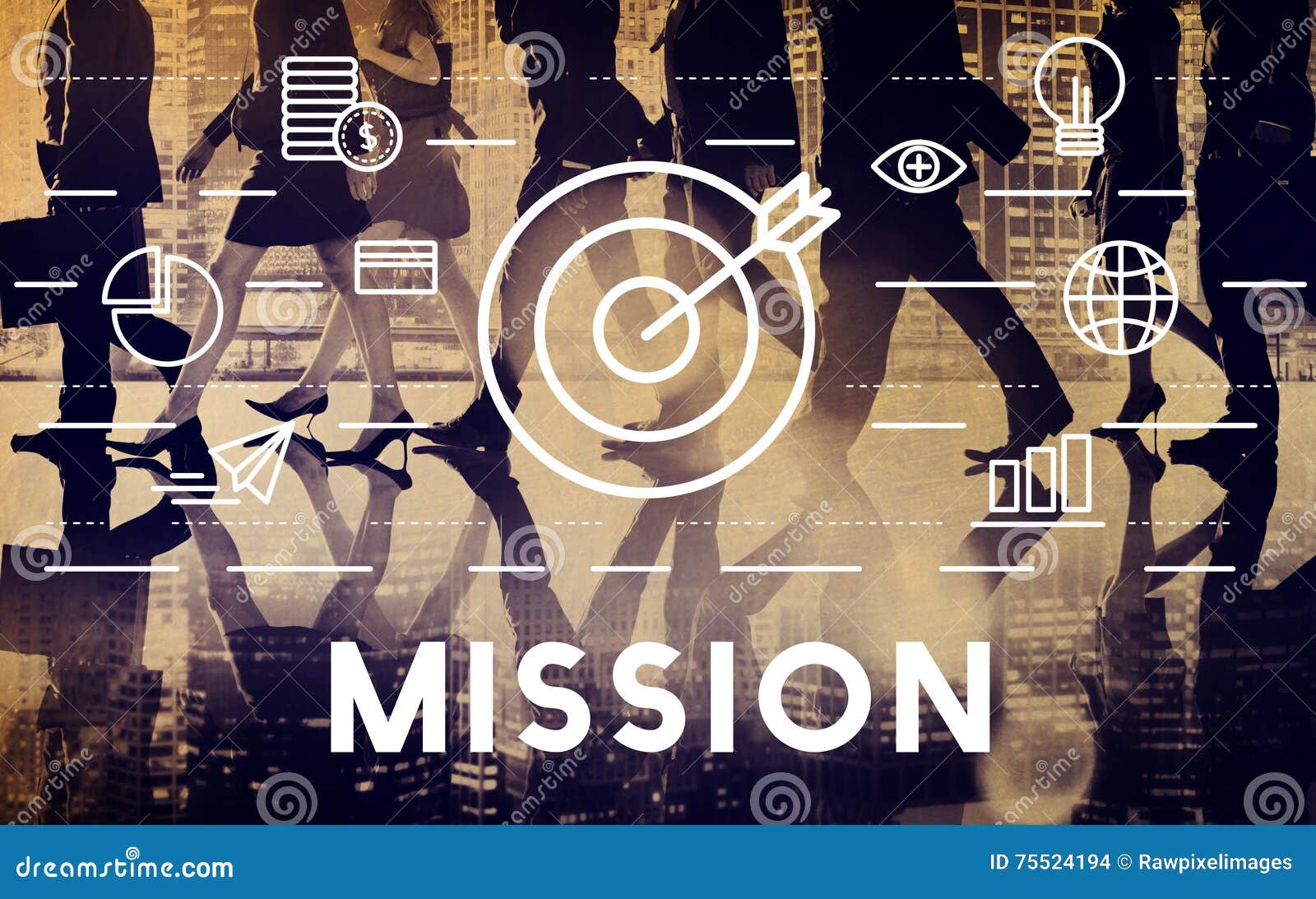 Mission Goals Aim Aspiration Concept Stock Photo - Image of objective ...