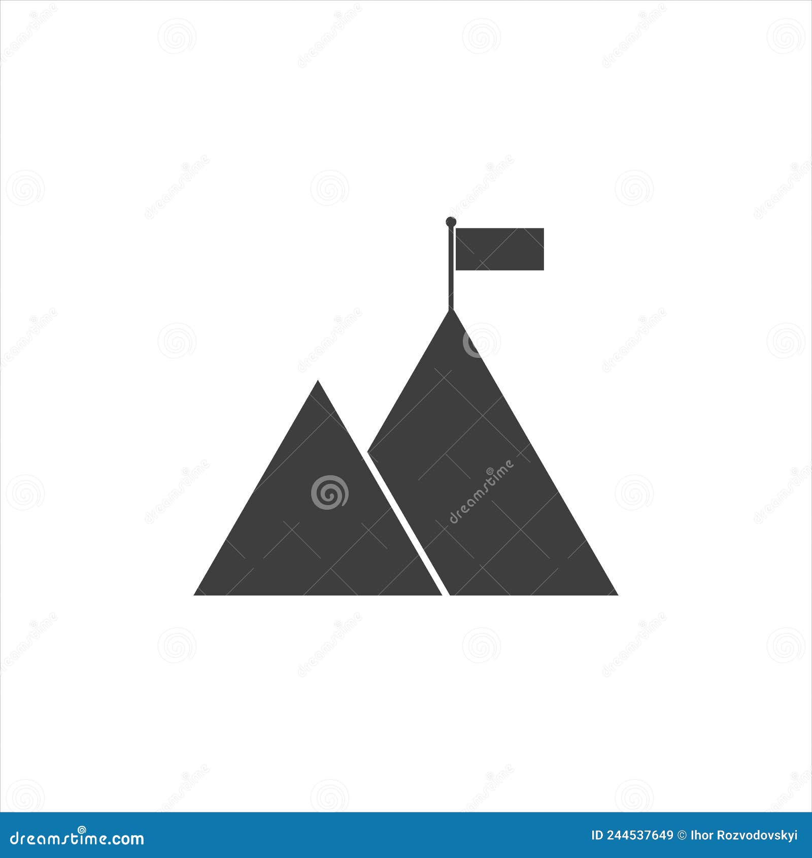 Mission Icon on a White Background. Vector Graphics. Stock Vector ...