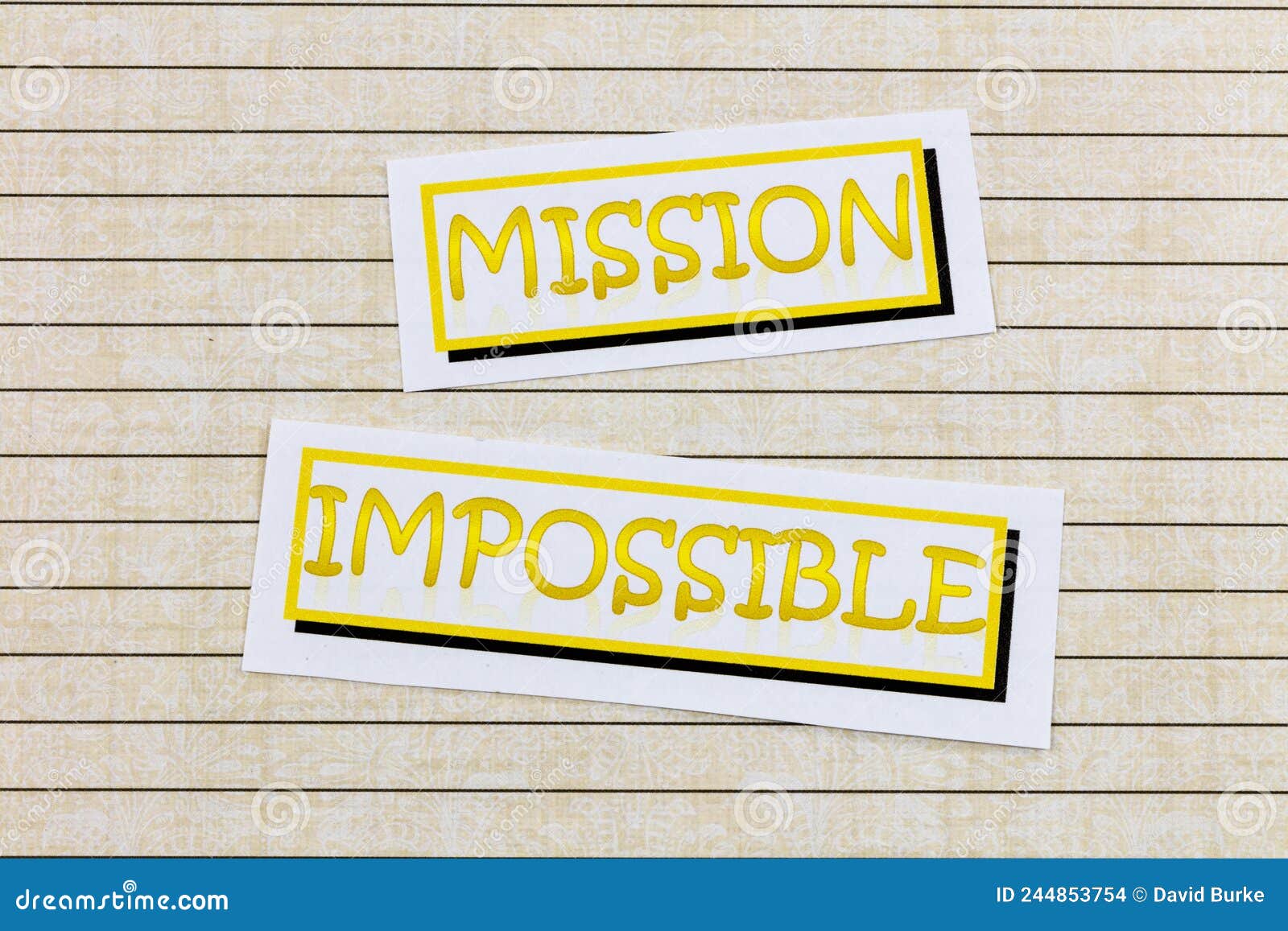 Mission Impossible Business Challenge Possible Goal Success Difficult ...