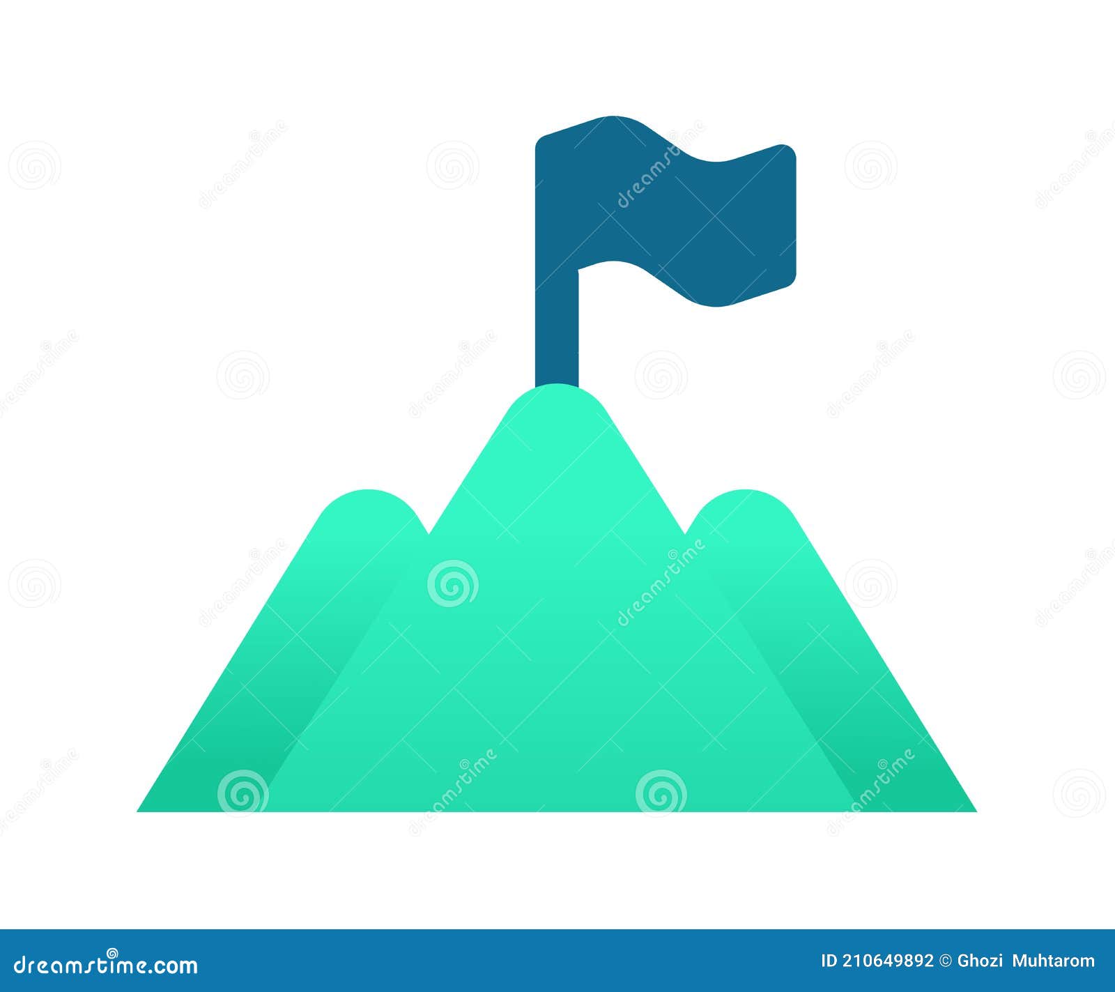 Milestone Flag Infographic For Business Presentation Vector ...