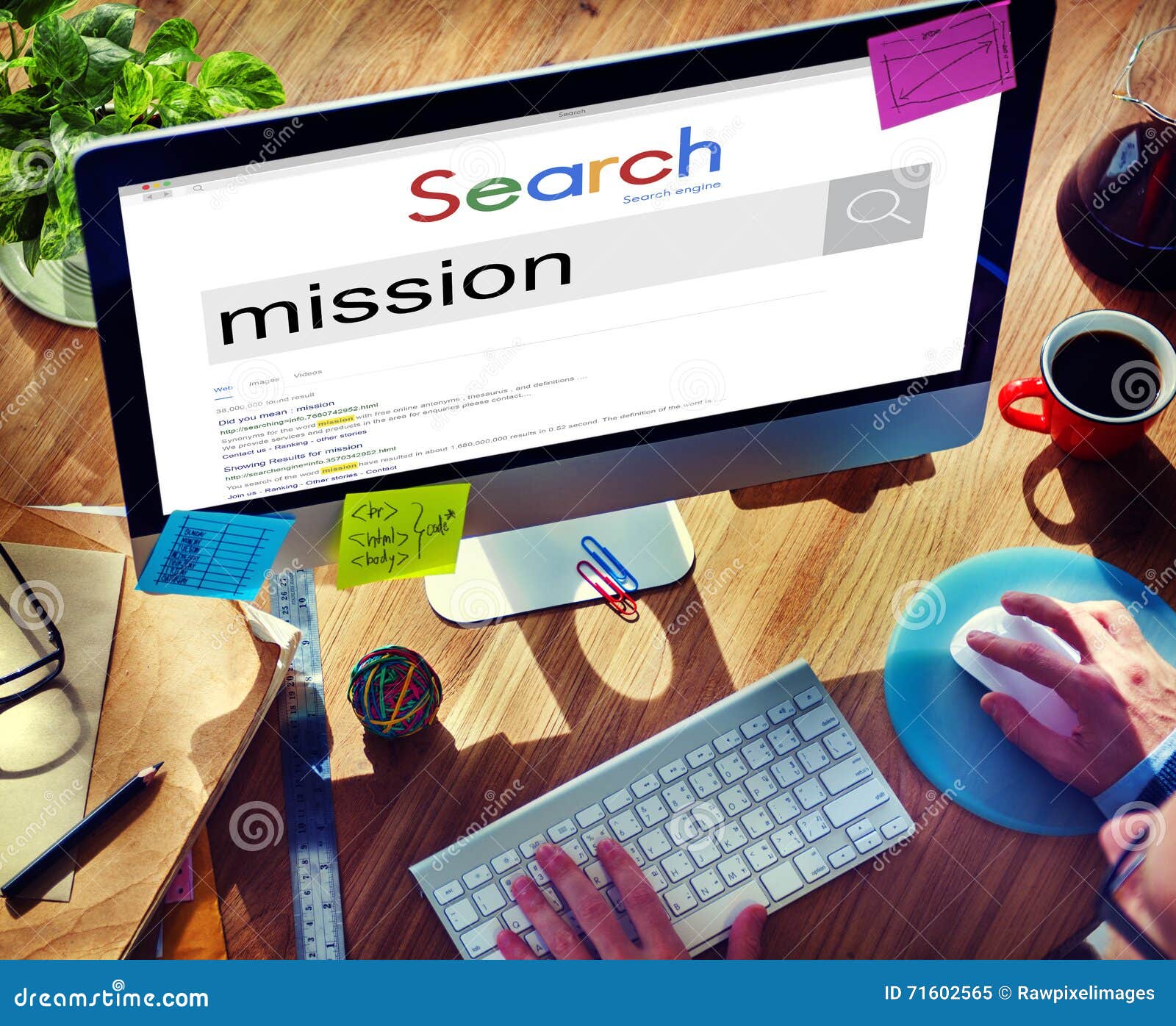 Mission Motivation Objective Plan Aspiration Concept Stock Illustration ...
