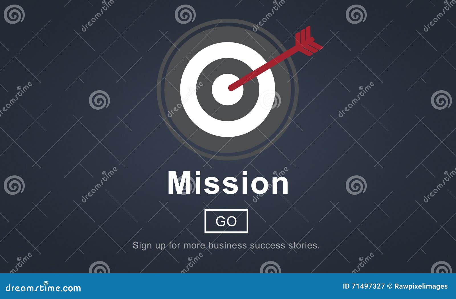 Mission Objective Goals Target Vision Strategy Concept Stock ...