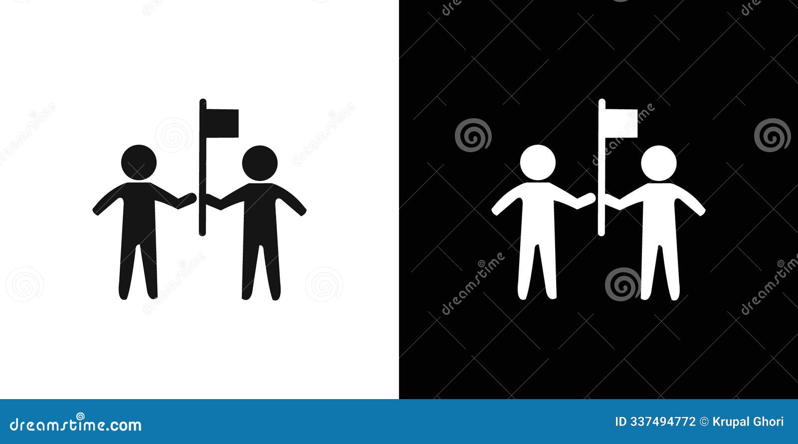 Mission Path Icon Flat Line Illustration Stock Vector - Illustration of ...