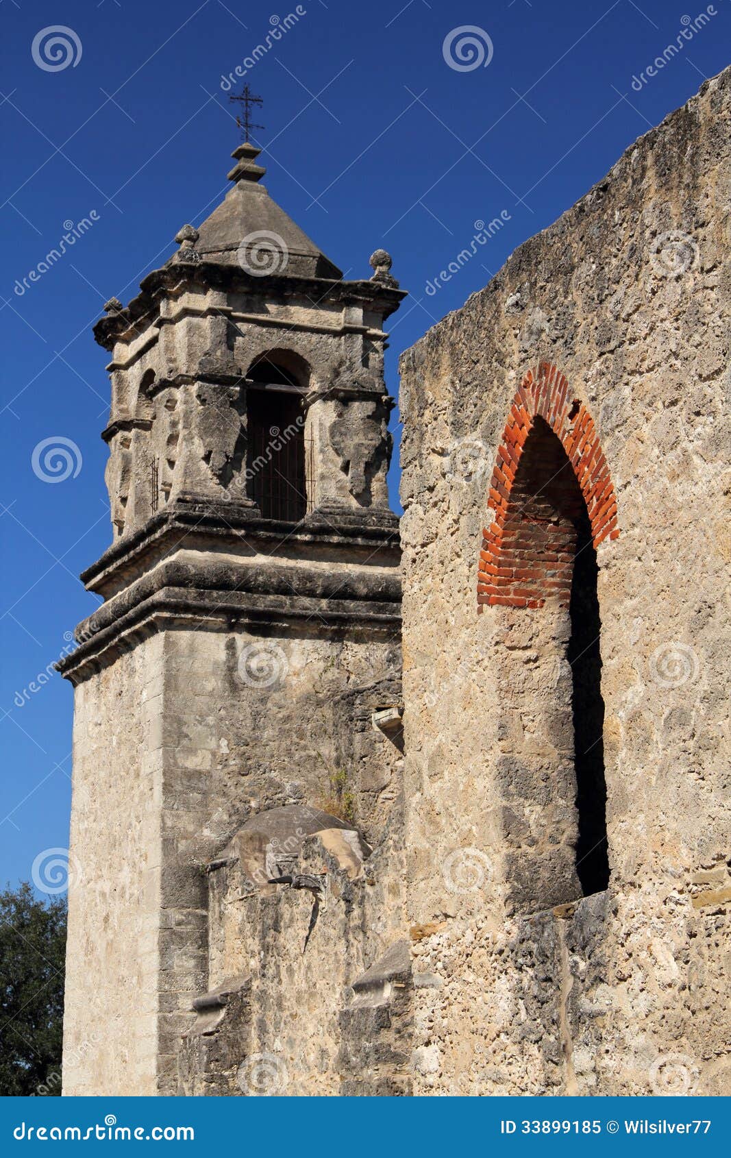 Mission San Jose Architecture Stock Image - Image of texas ...